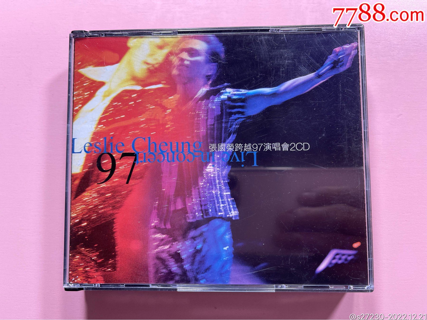 张国荣《跨越97演唱会》台版2CD_音乐CD_快乐的音符【7788商城】