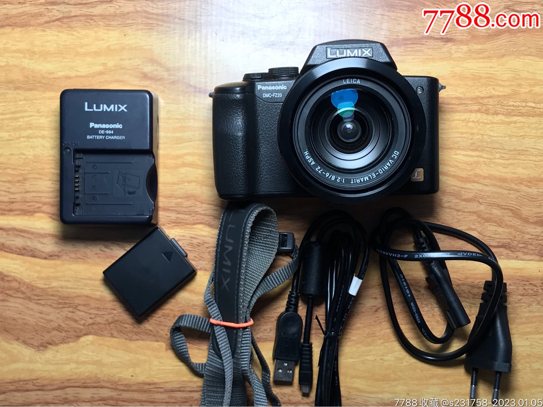 好品松下FZ20复古CCD数码相机，12倍光学变焦。功能一切正常_卡片机/数码相机_趣玩小铺【7788音像】