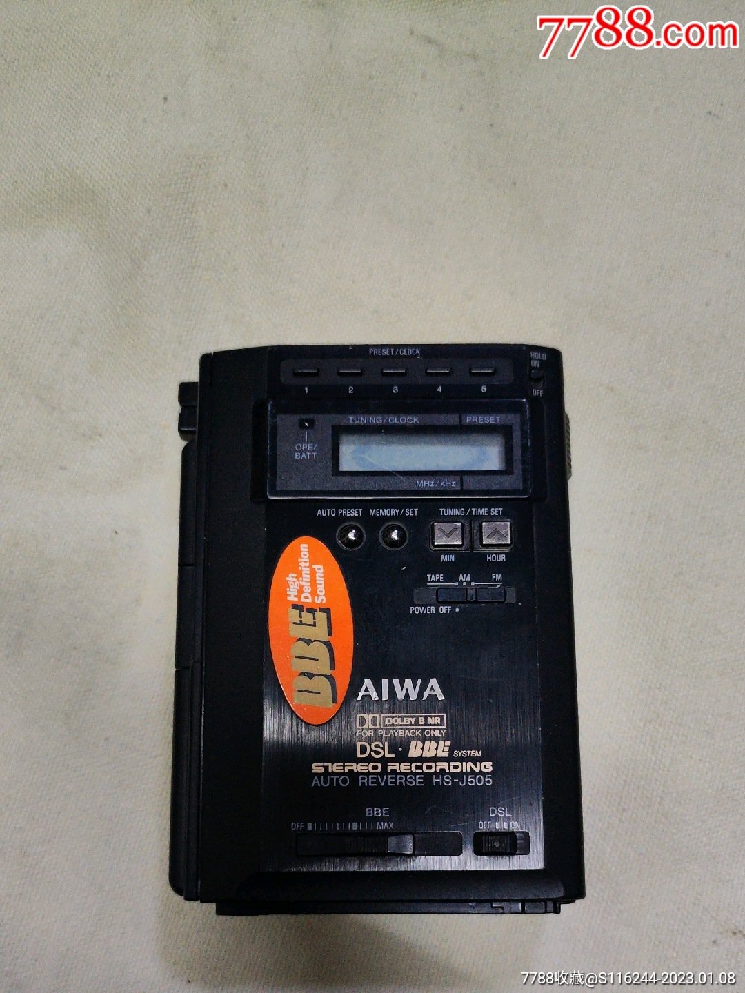 AIWA爱华HS-J505磁带机,_随身听/mp3_另外八小时【7788收藏__收藏热线】