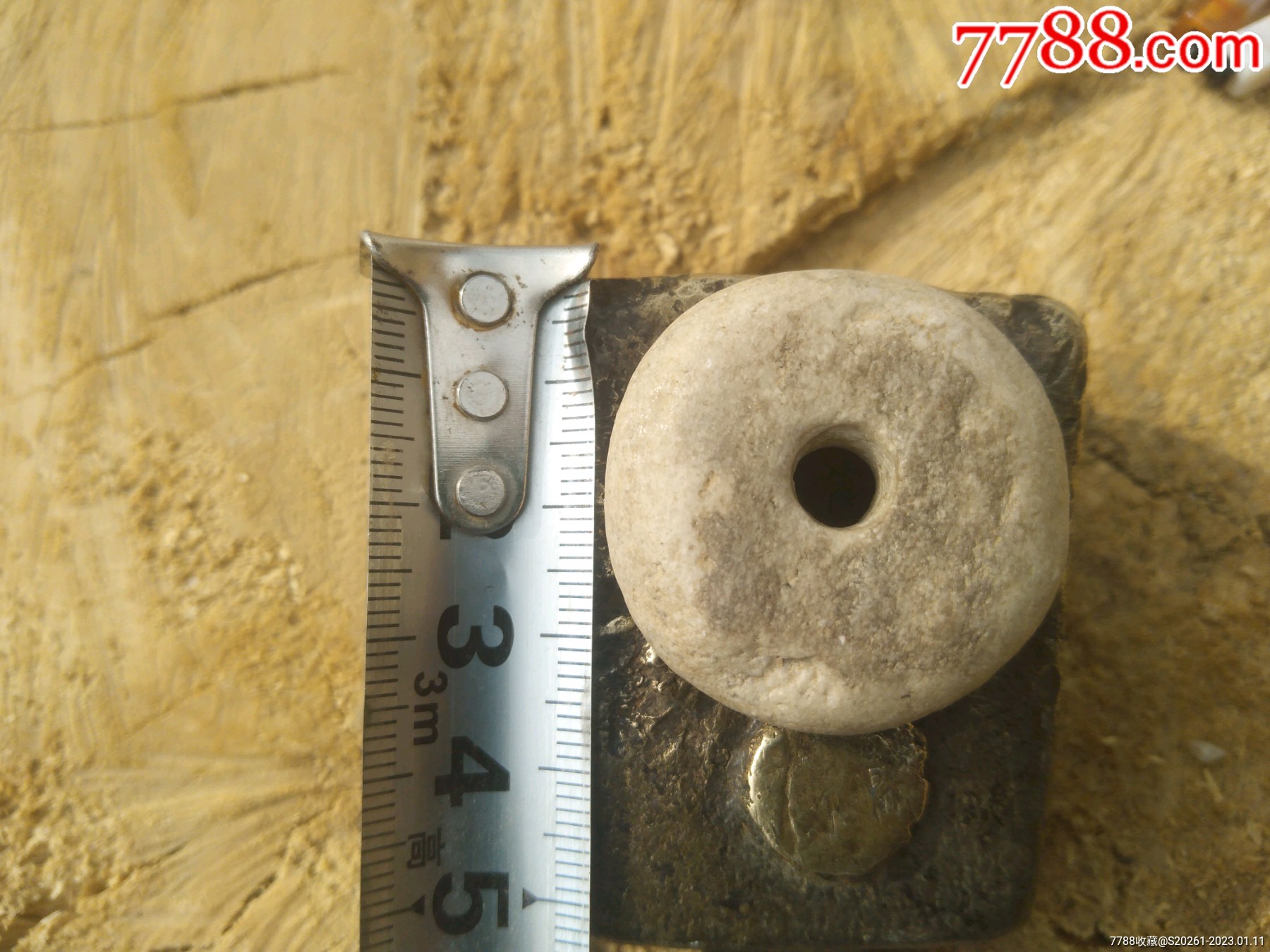 石器时代地方玉权杖砣-价格:300元-au32696531-石制工具 -加价-7788收藏__收藏热线