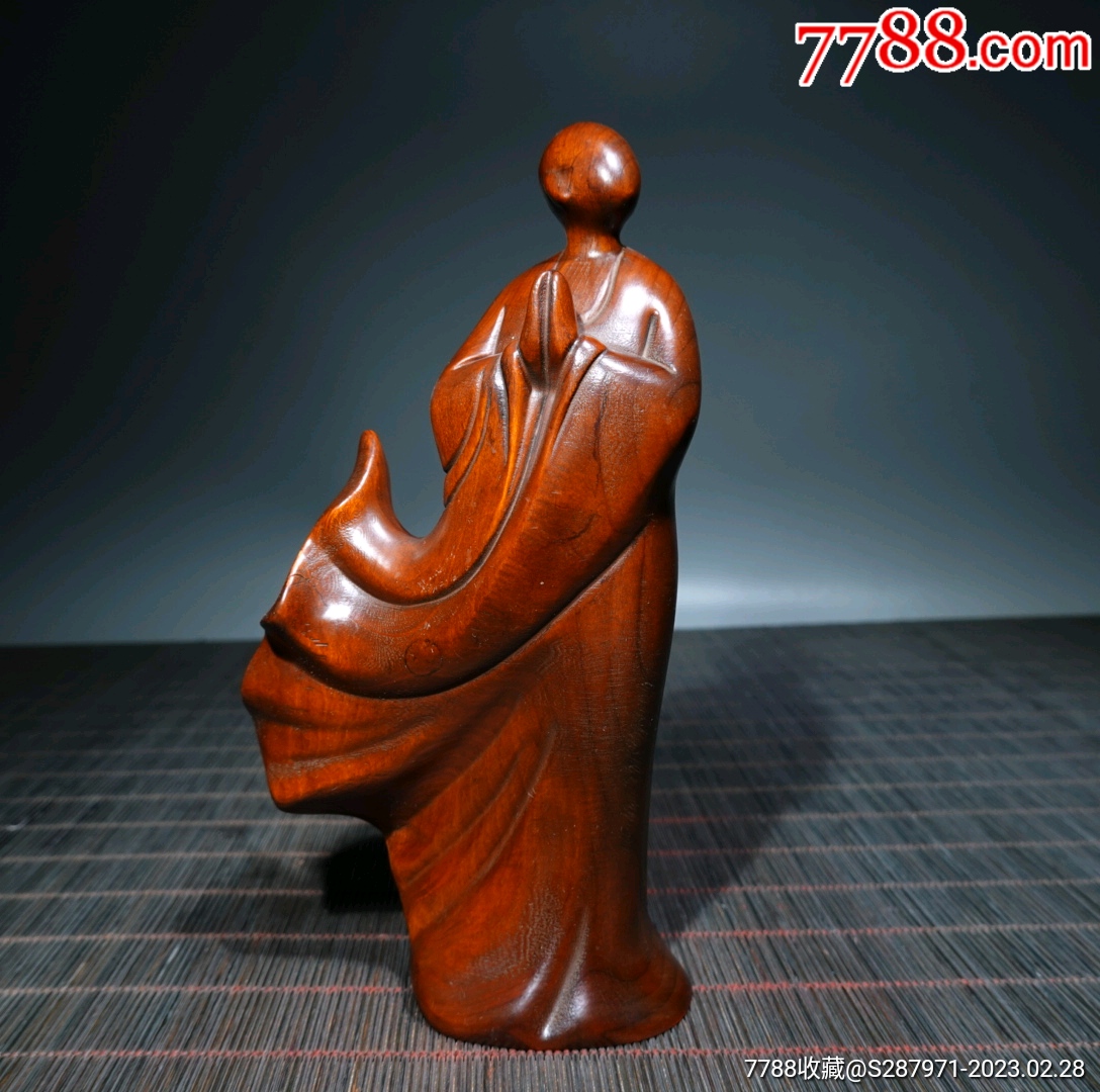 旧藏黄杨木无像佛像，长7.5cm,宽3cm,高16cm，重164g-价格:266元-au33105185-木雕摆件 -加价-7788收藏__收藏热线