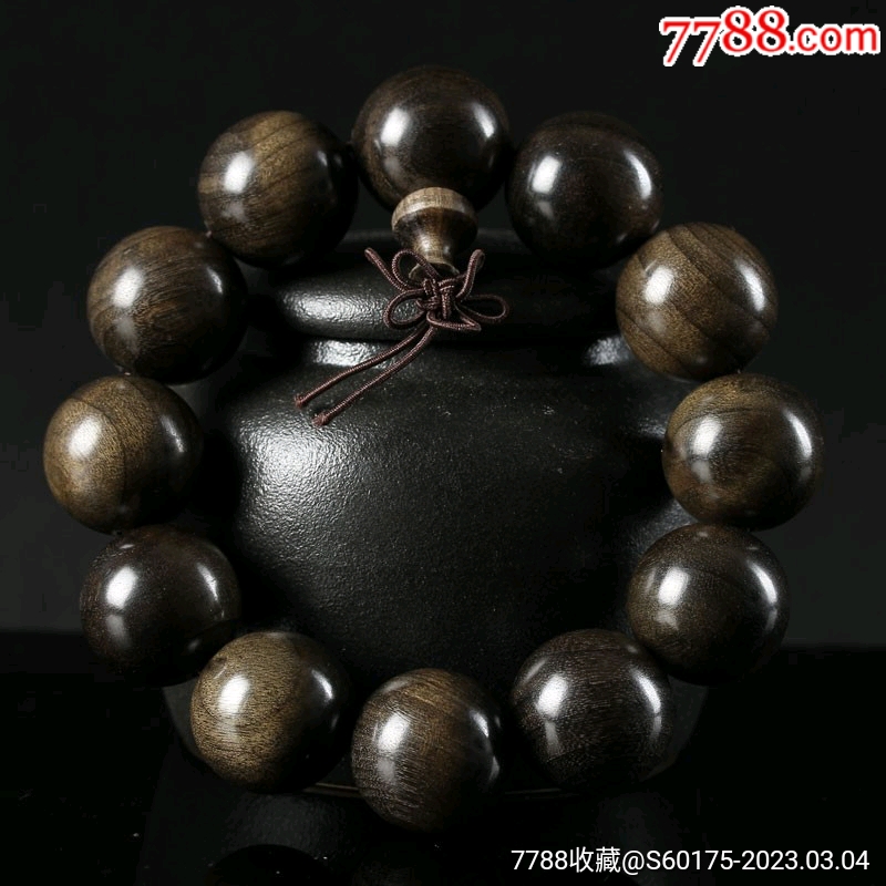 金丝楠阴沉木20MM佛珠手串_乌木/阴沉木手串_我爱我藏【7788收藏__收藏热线】