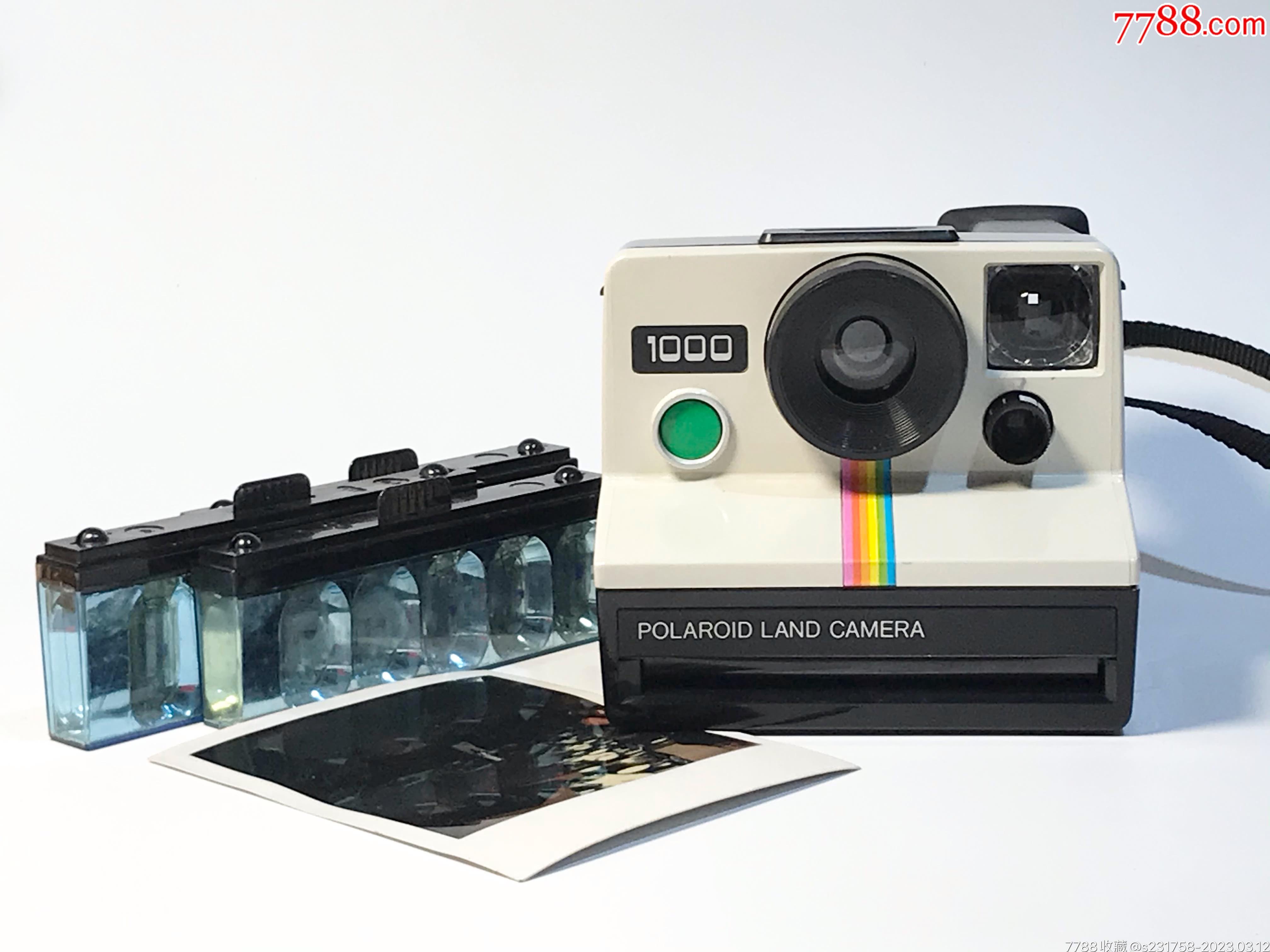宝丽来1000复古拍立得相机，带闪光灯，功能一切正常_拍立得相机_图片鉴赏_收藏价格_7788像章收藏
