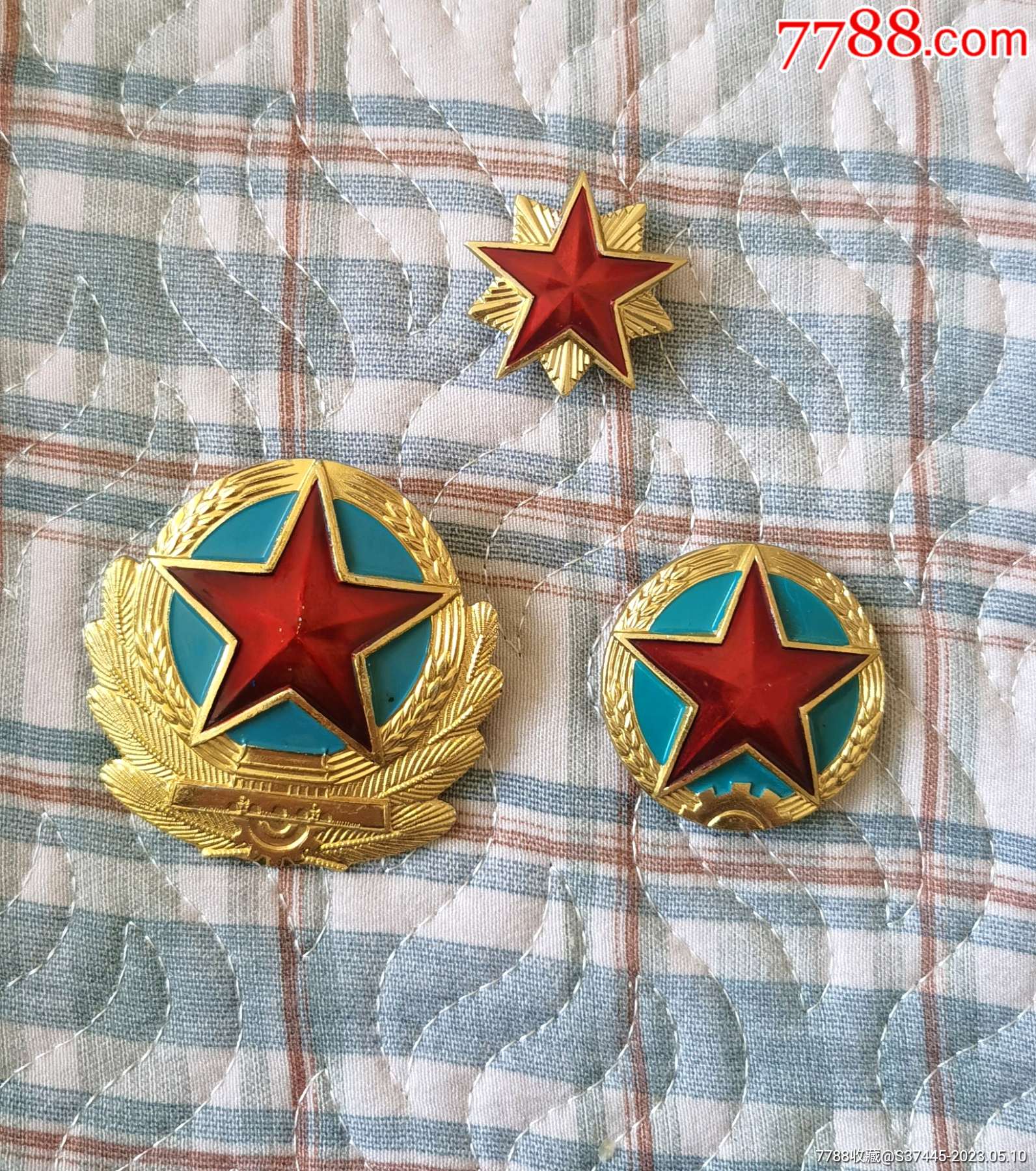 85志愿军帽徽，87志愿军帽徽，领花_帽徽_钱串子店铺【7788收藏__收藏热线】