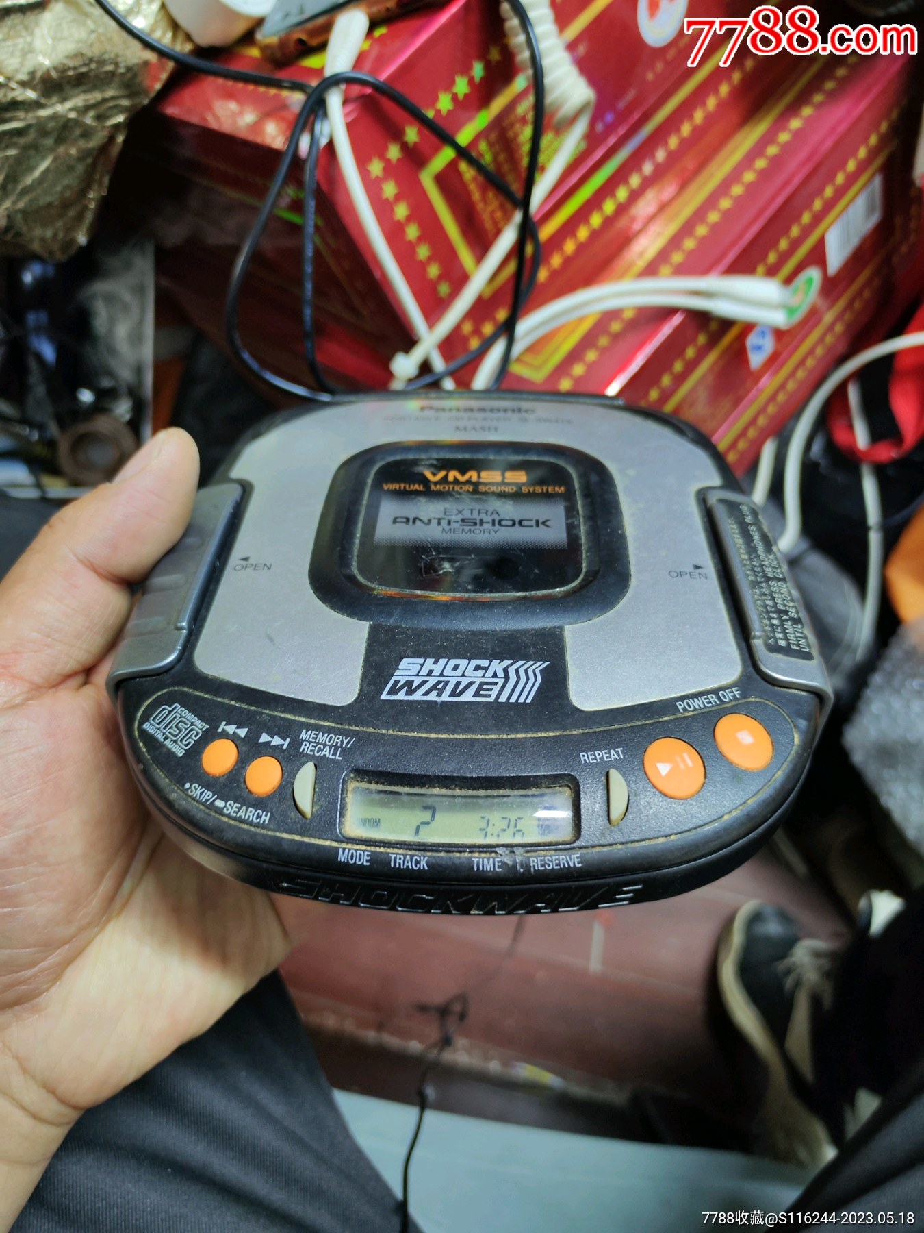 松下sl-sw415CD机，CD随身听-价格:61元-au34032265-随身听/mp3 -加价-7788收藏__收藏热线