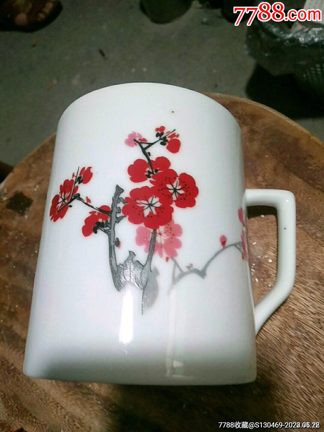567景德镇手绘粉彩梅花杯-价格:200元-au34408822-彩绘瓷/彩瓷 -加价-7788收藏__收藏热线