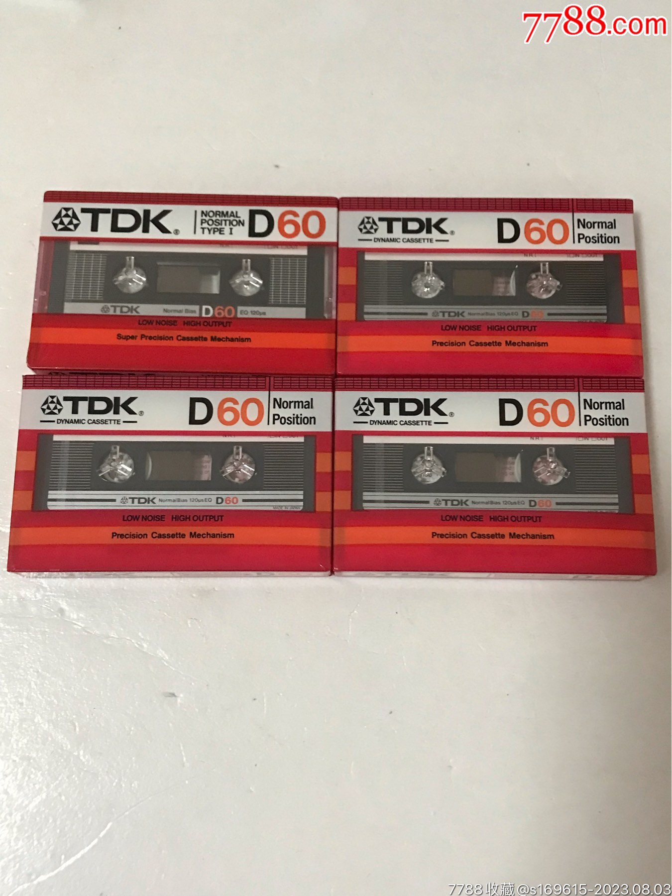 TDK一一D60空白4盒（未拆封）_磁带/卡带_珍奇品收藏【7788收藏__收藏热线】
