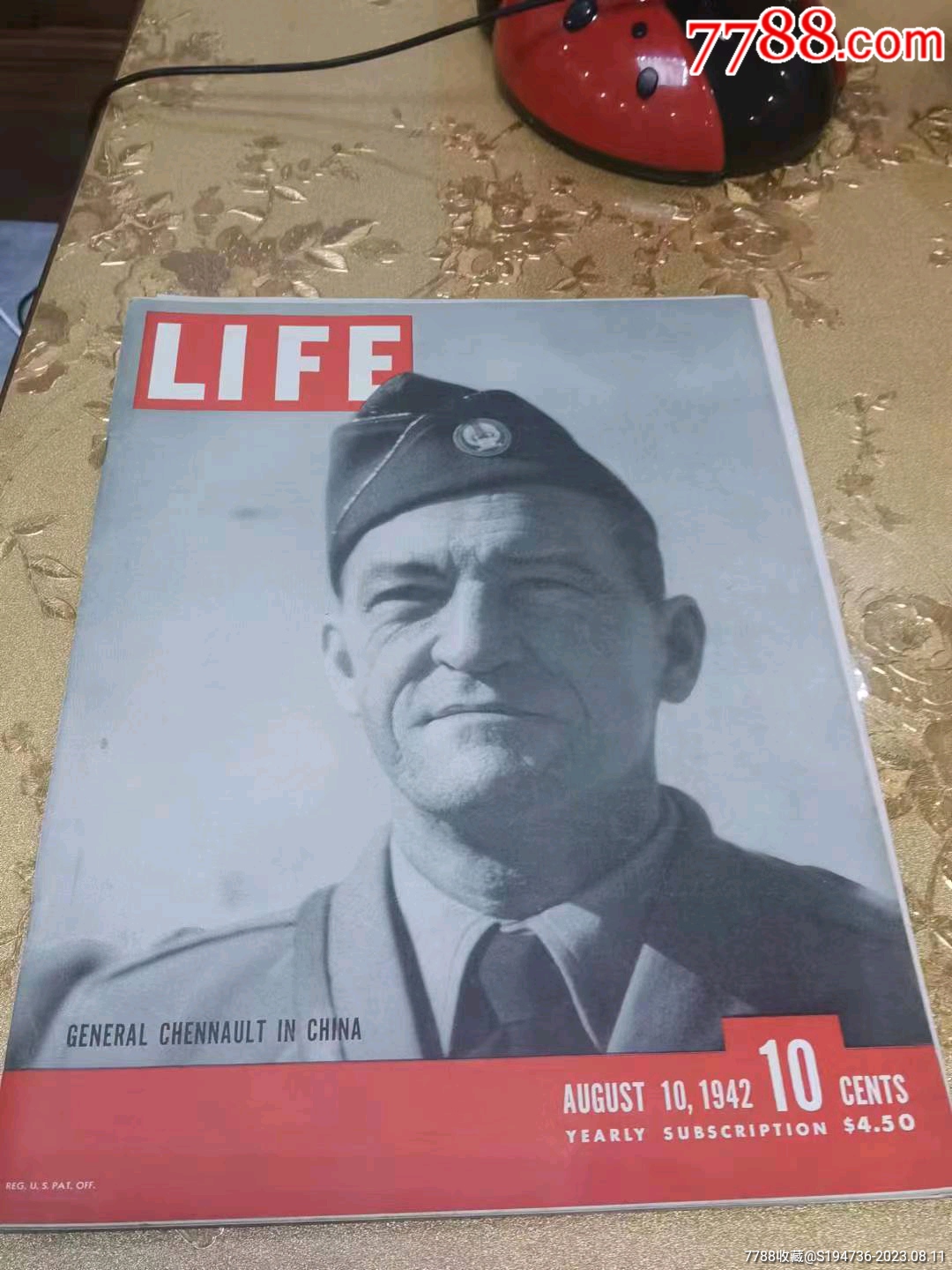 1942年《美国生活杂志》封面为陈纳德将军，内有飞虎队，对日作战缅甸战区资料。-民国旧书-7788商城__七七八八商品交易平台(7788.com)