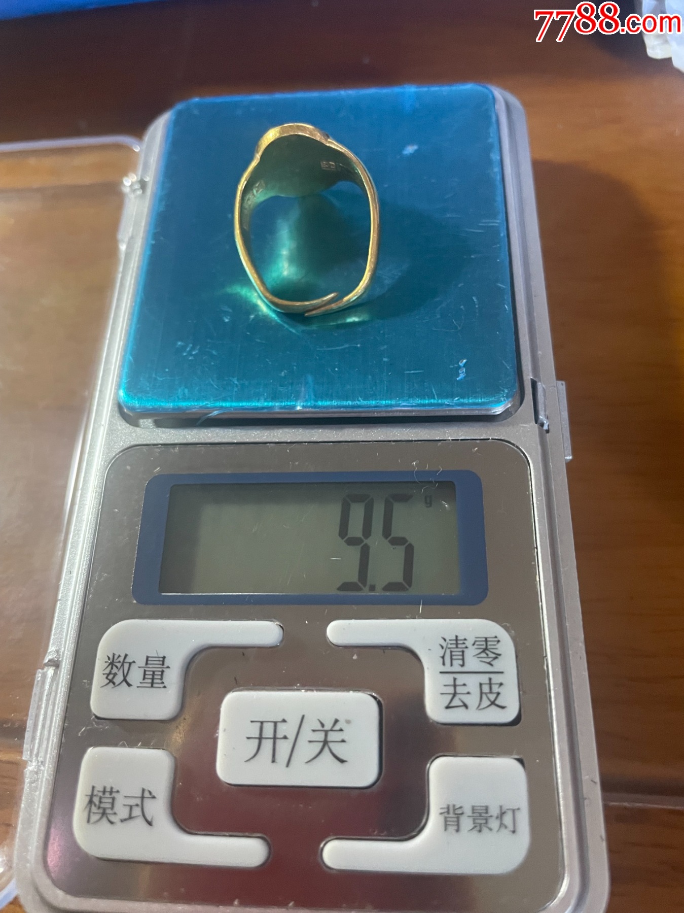 方九霞裕记老24K纯金戒子9.5克_其他金器_彭禅邮品【7788收藏__收藏热线】