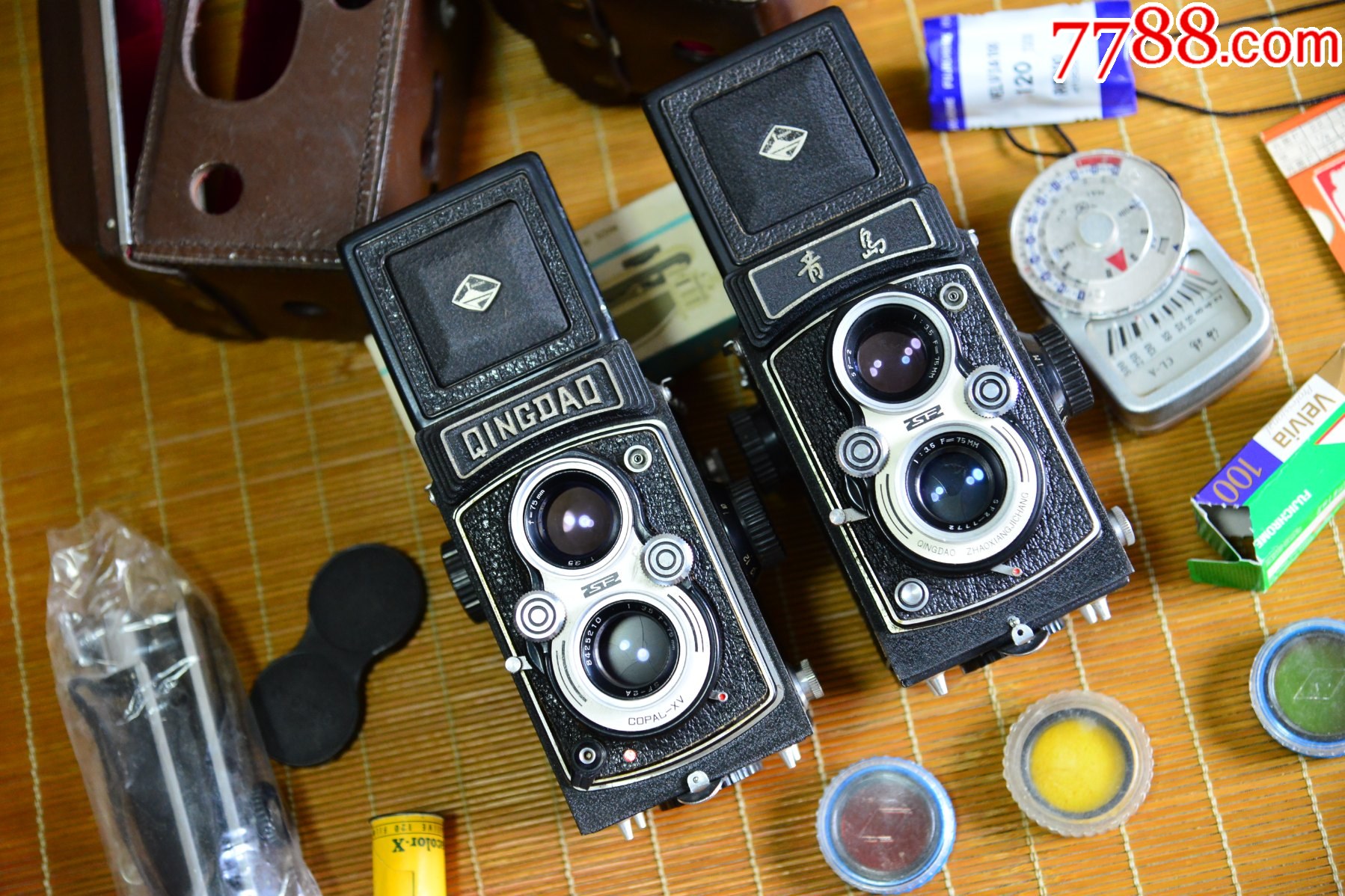 青岛SF-2,SF-2A双剑合璧带附件_方箱/木箱相机_图片收藏_回收价格_7788老唱片