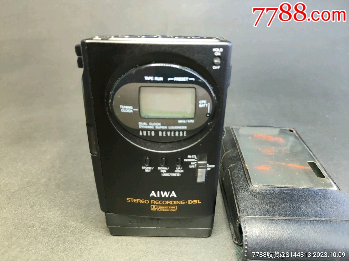 AIWA爱华HS-J303带原装皮套_随身听/mp3_长工的旧货铺【7788收藏__收藏热线】