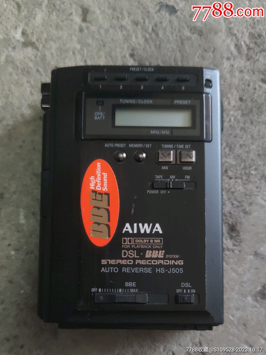 爱华磁带机Hs-J505-价格:176元-au35641921-随身听/mp3 -加价-7788收藏__收藏热线