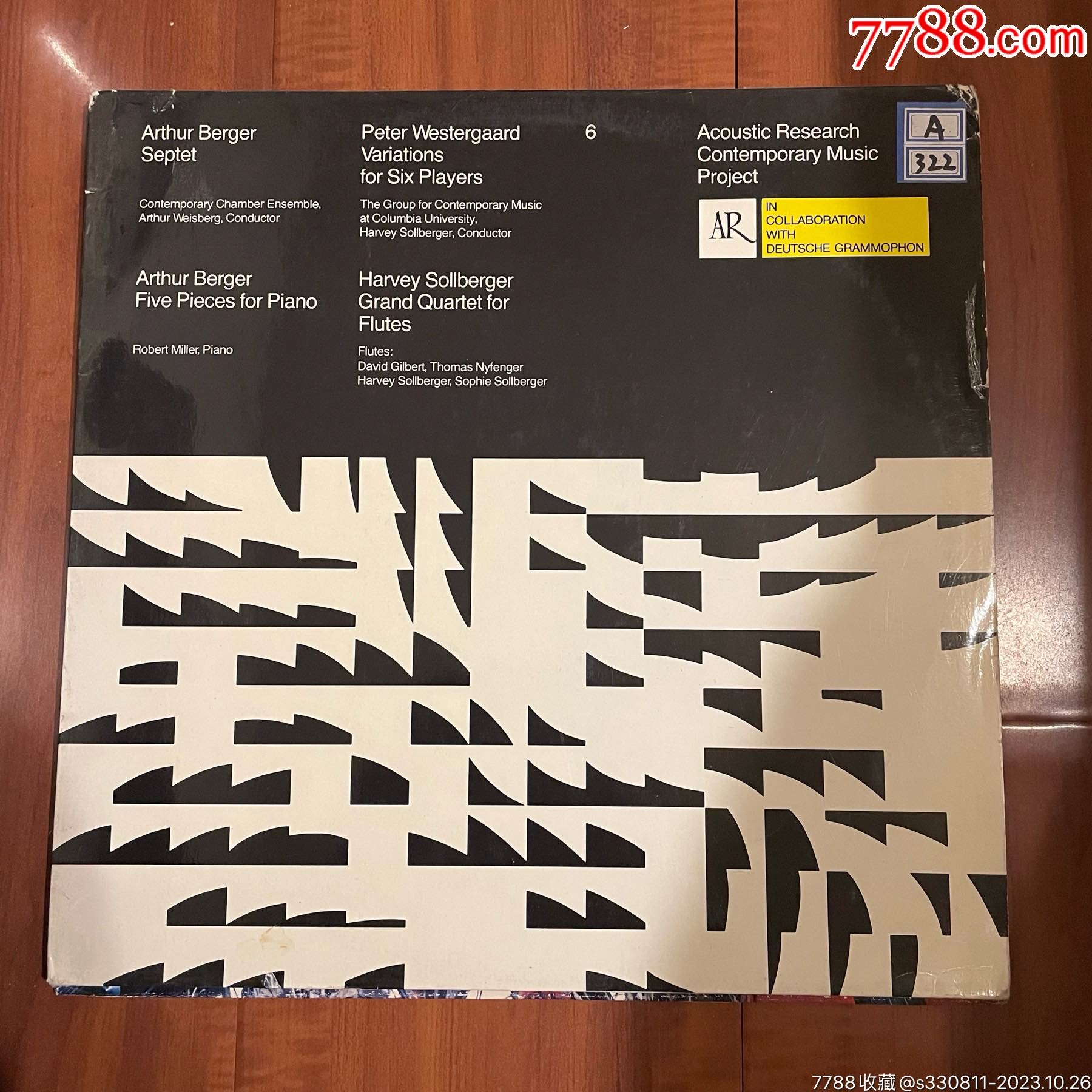阿瑟·伯格-七重奏.Peter.Westergaard-变奏曲.德版黑胶_老唱片_北京黑暗幽静【7788收藏__收藏热线】