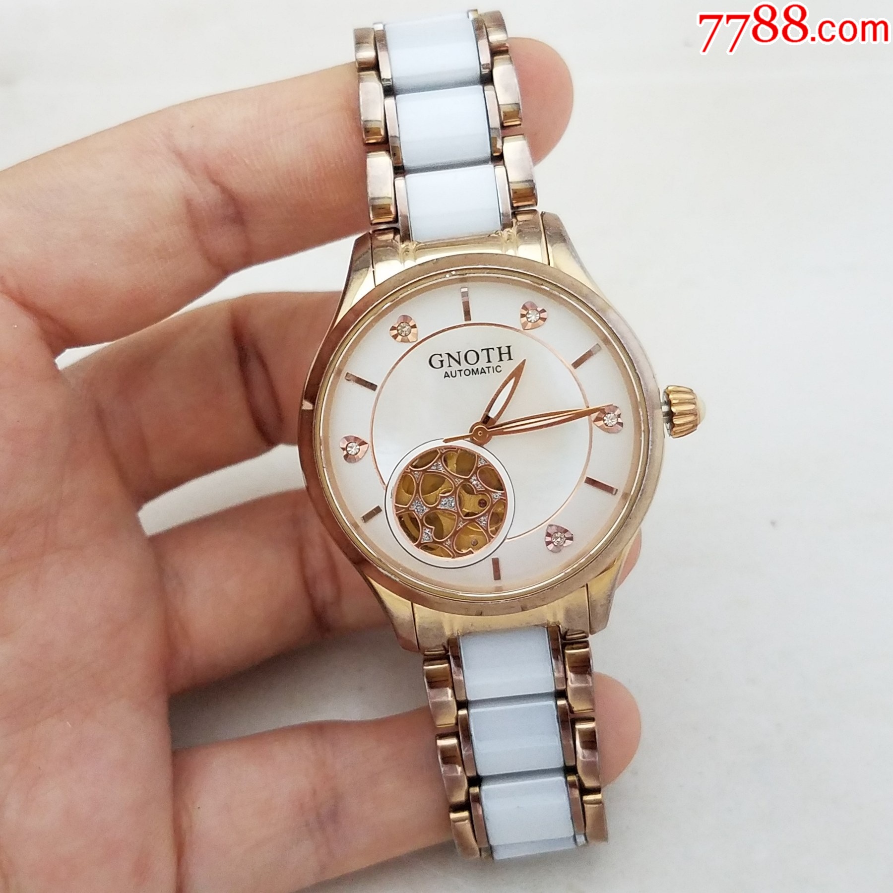 【日本西铁城精磨金机芯】格诺GNOTH自动机械表【透明底盖】【镂空表款】-价格:115元-au35943548-手表/腕表 -加价-7788 ...