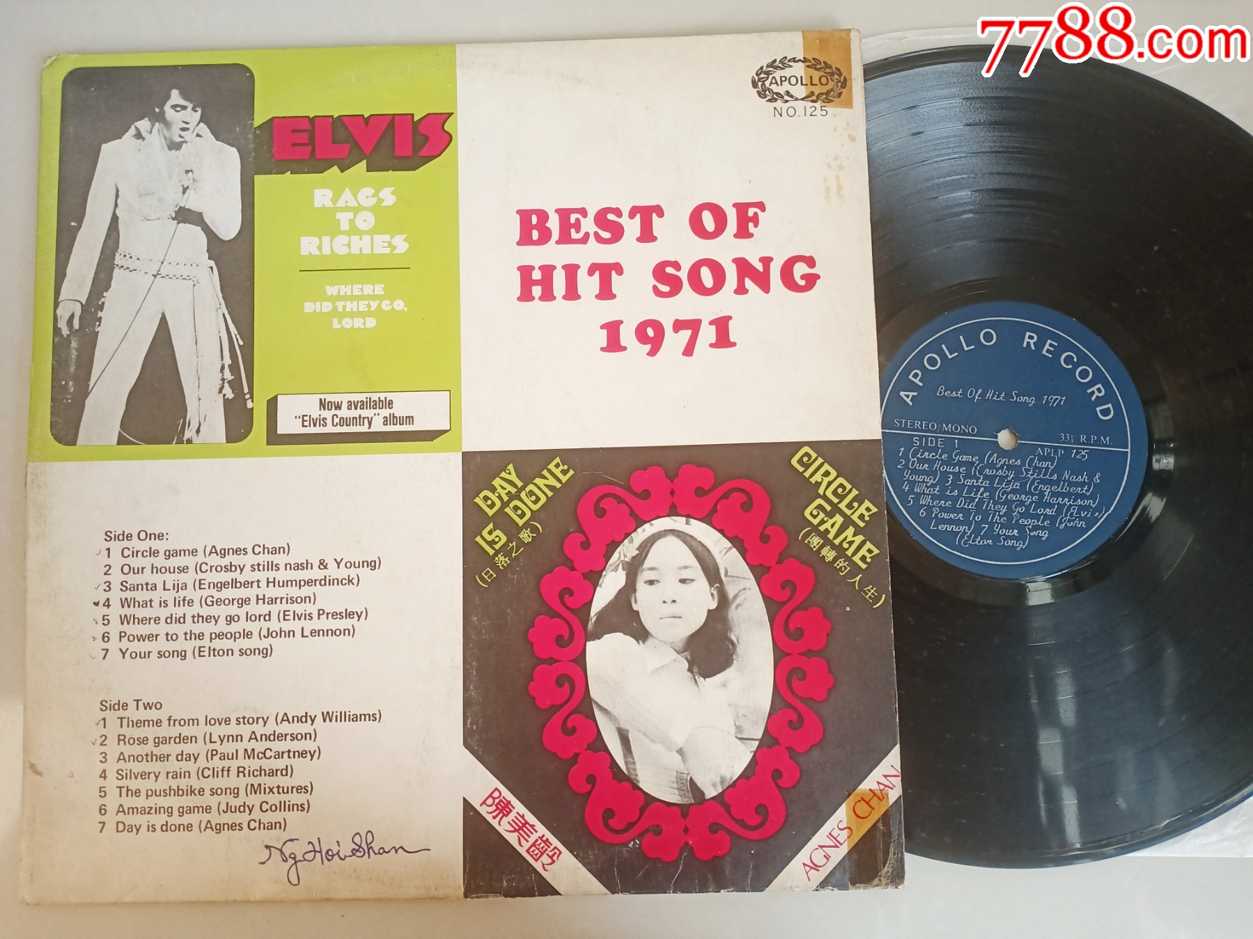 猫王陈美龄日落之歌黑胶唱片LP-价格:8元-au35960622-老唱片/胶片 -加价-7788收藏__收藏热线