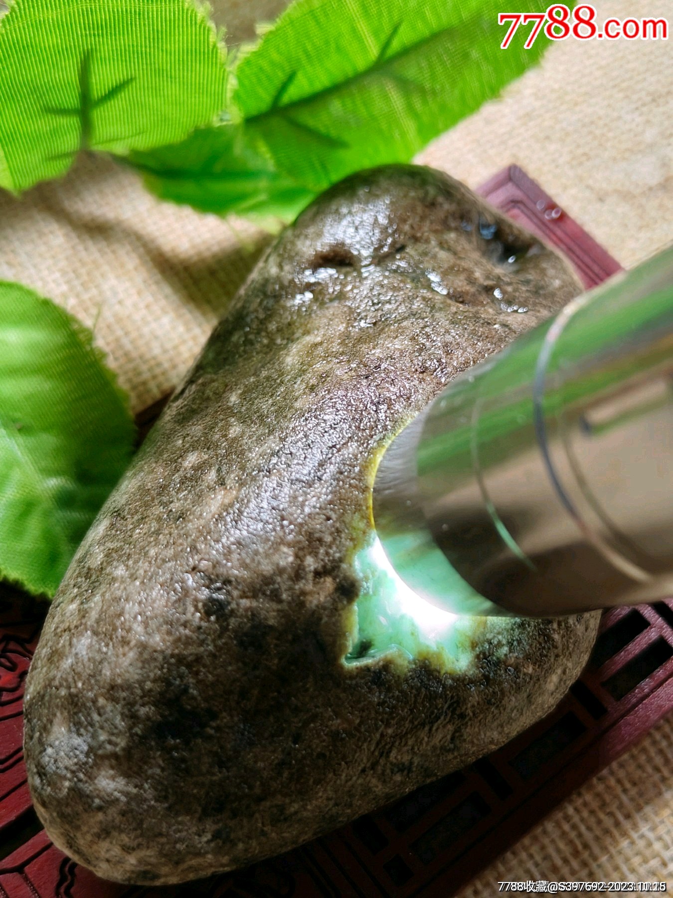 翡翠原石，可做台摆，或者把件_翡翠/缅甸玉_随安玉器文玩阁【7788收藏__收藏热线】