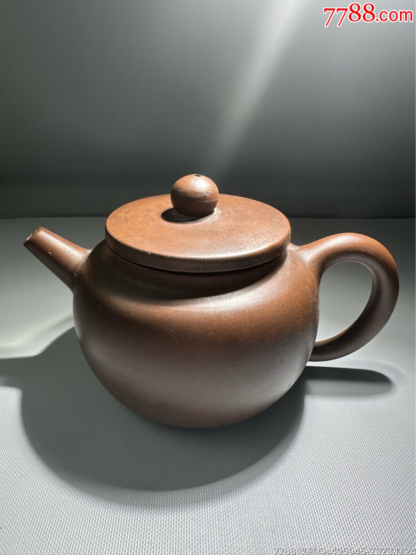 紫砂圆壶一把-价格:88元-au36057286-紫砂壶 -加价-7788收藏__收藏热线