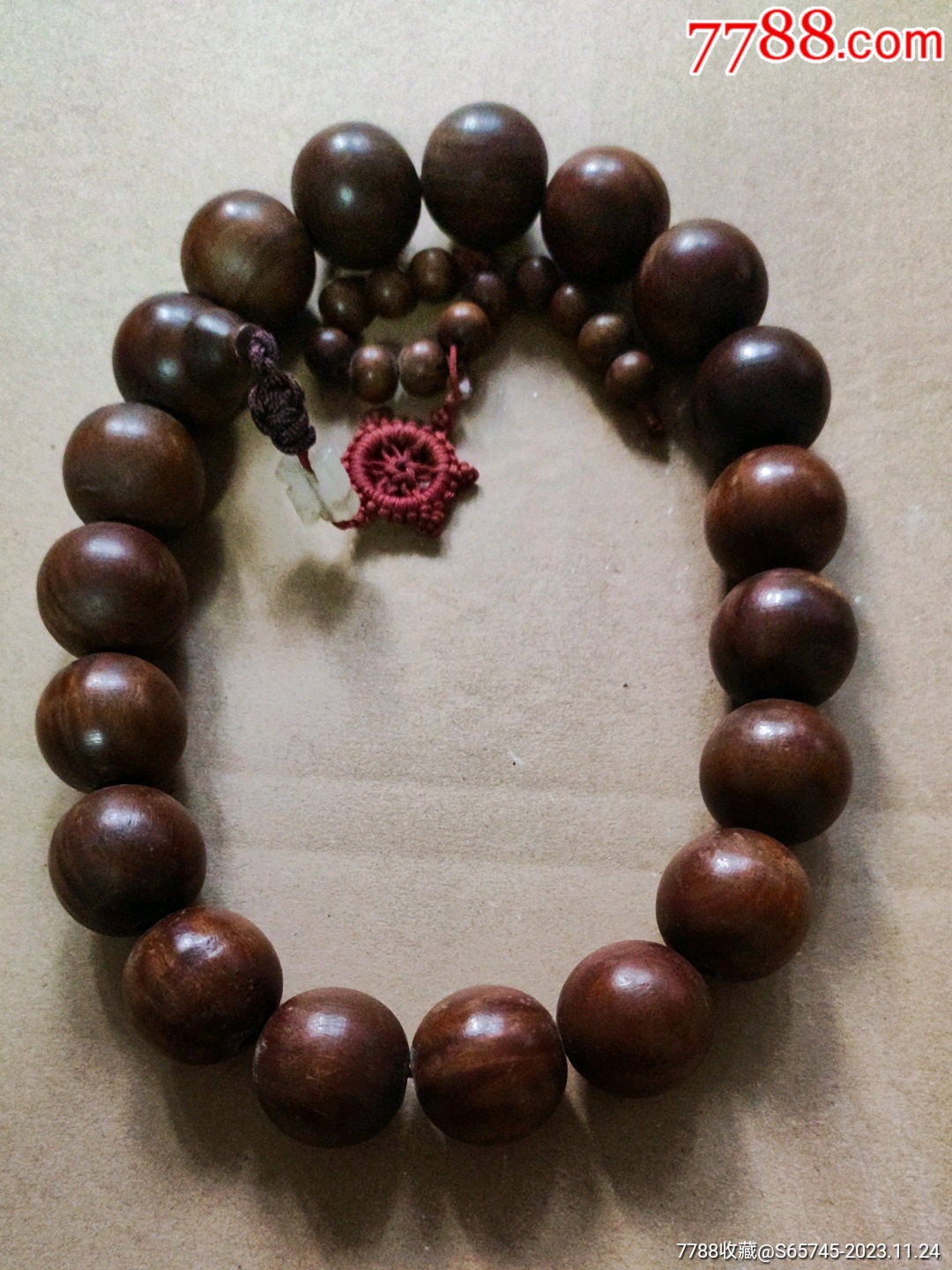 大颗木头手串-价格:30元-au36064373-其他木手串/佛珠 -加价-7788收藏__收藏热线