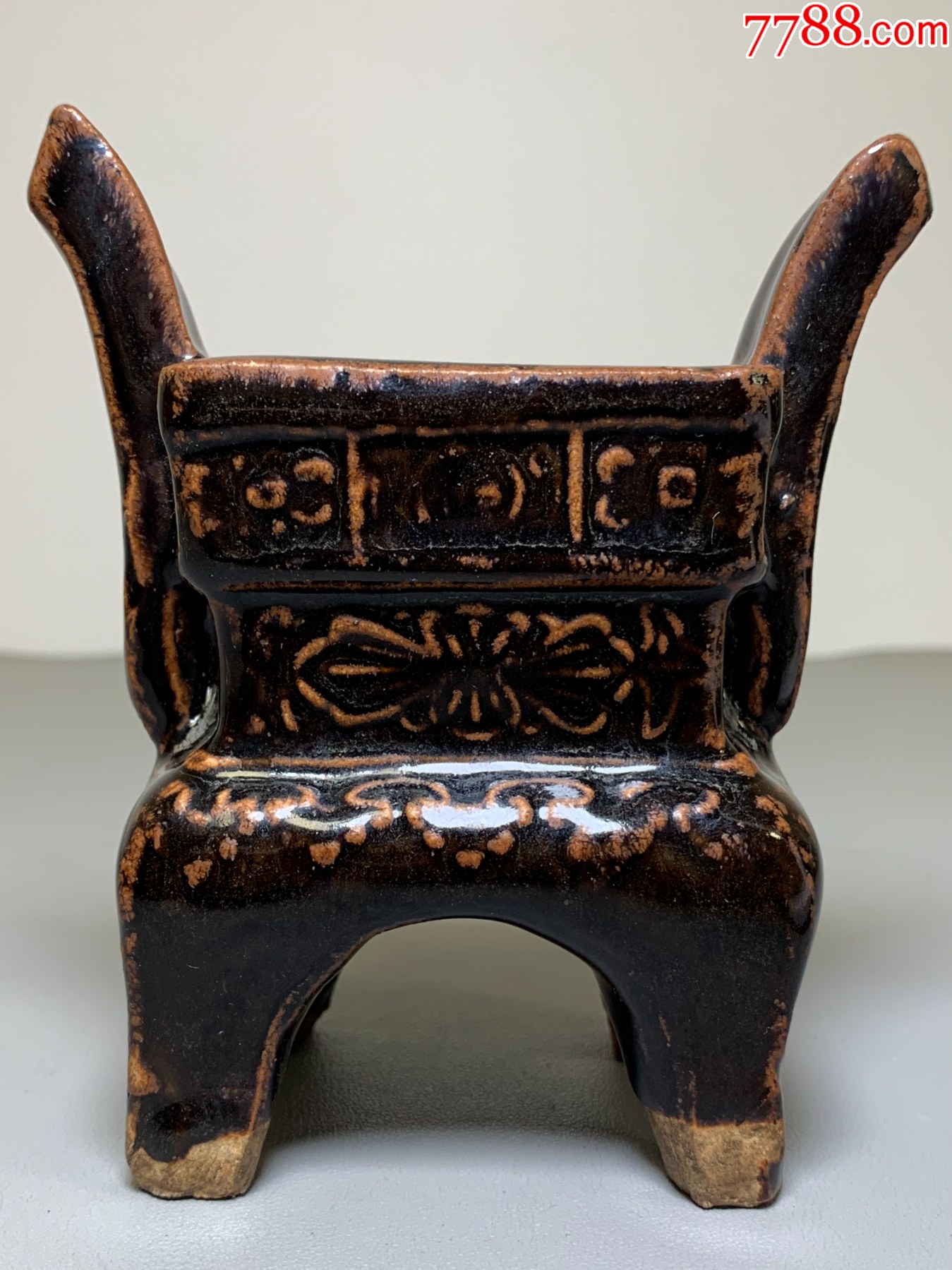 酱釉福禄寿四足炉_同步拍拍品_九洲泓德拍卖【7788收藏__收藏热线】