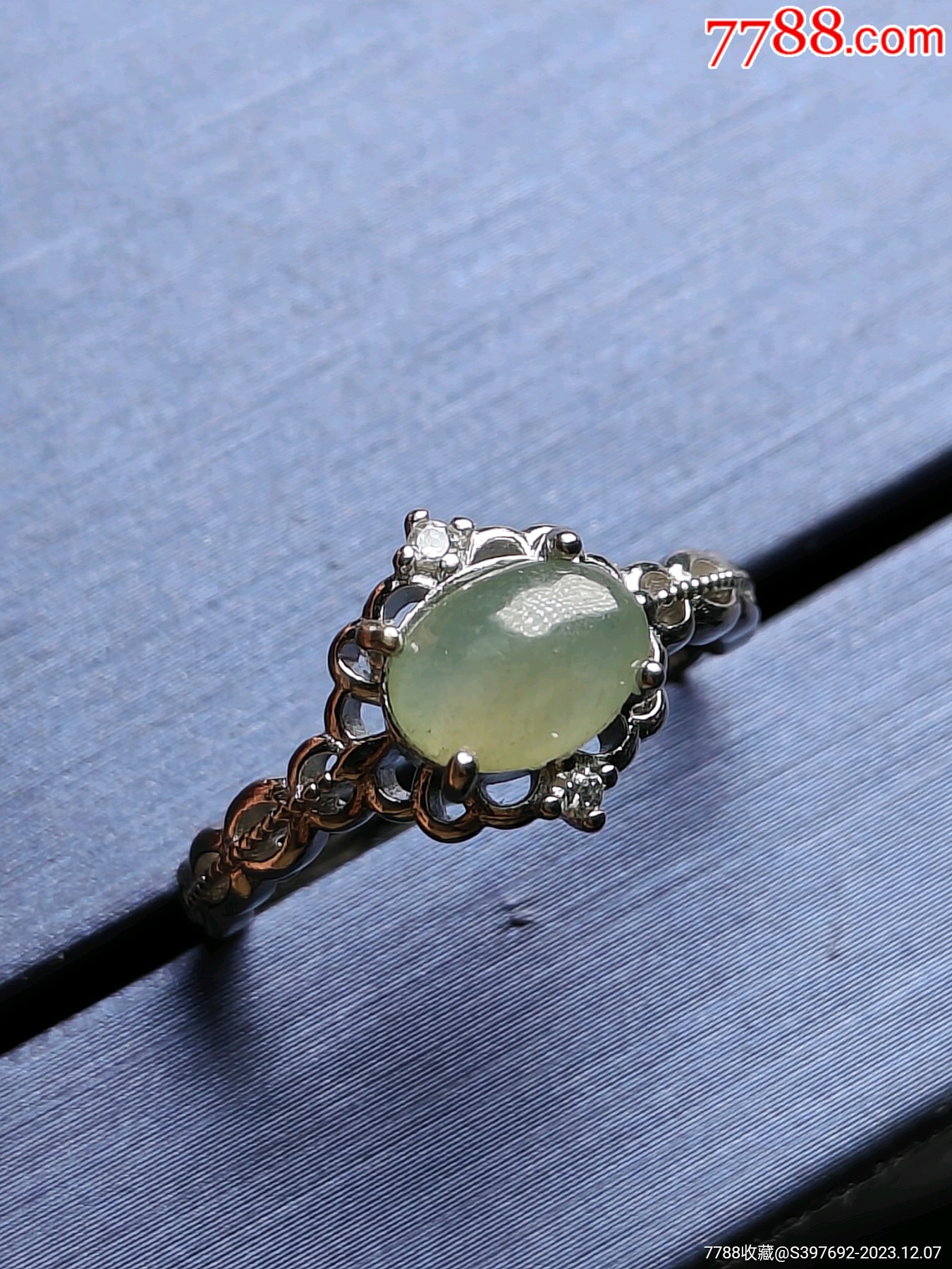 s925纯银镶翡翠戒指，专做翡翠玉器批发，佩戴精致漂亮_翡翠/缅甸玉_随安玉器文玩阁【7788收藏__收藏热线】