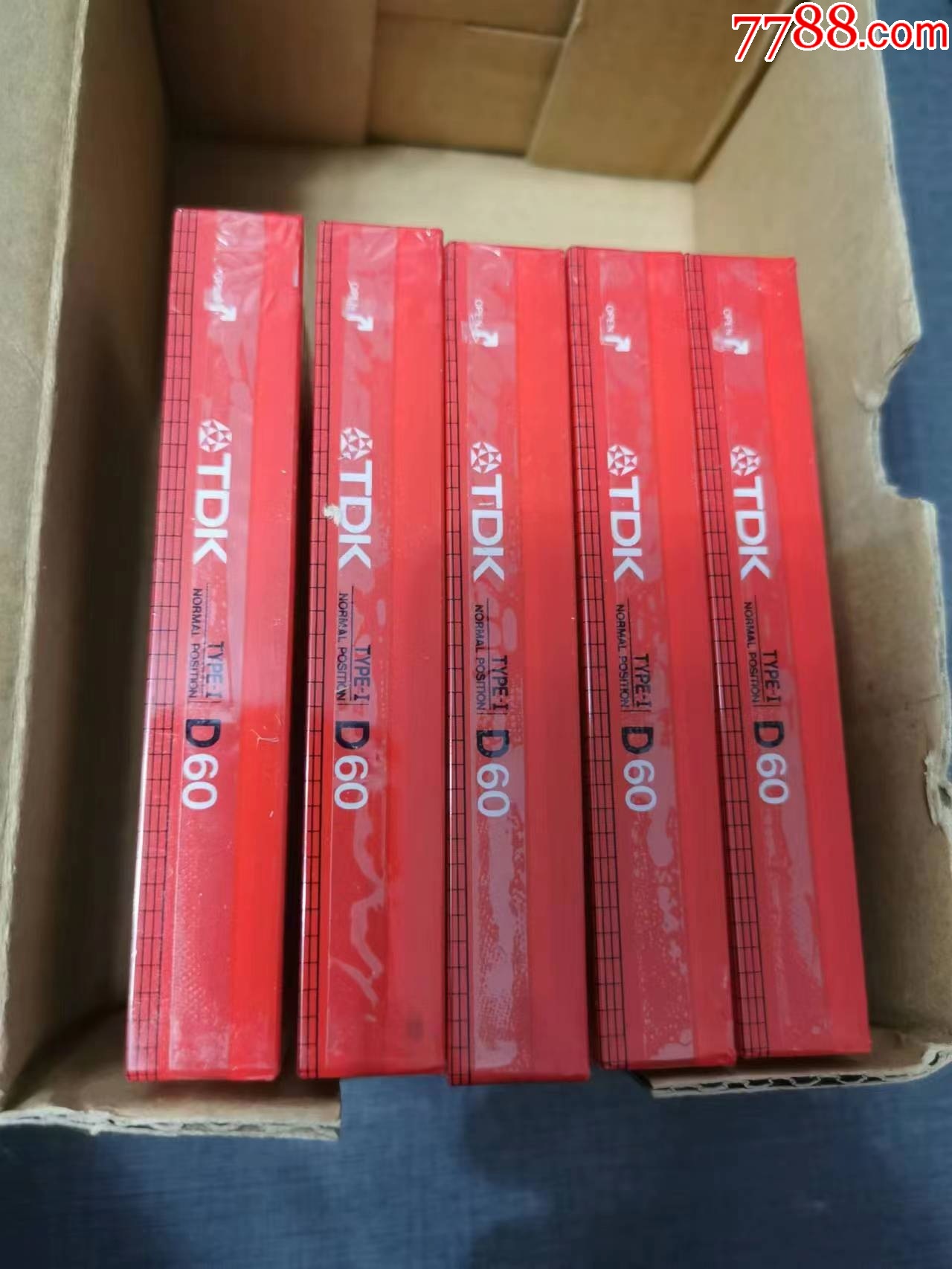 原盒《TDK-D60》全新未开封空白带（存5盒装）_磁带/卡带_木头人纸品店【7788收藏__收藏热线】