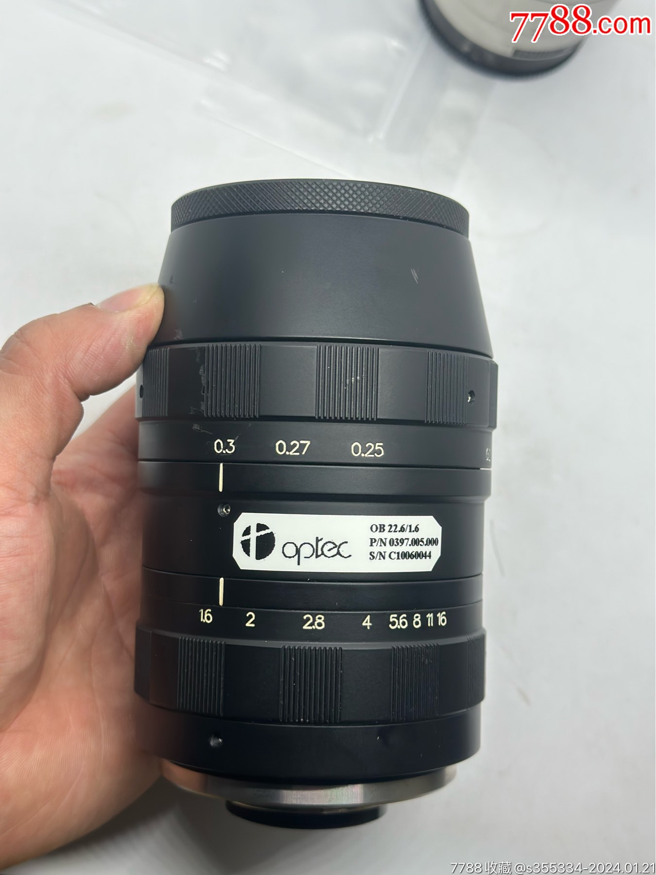 意大利OPTEC，OB，22.6/1.6线扫描镜头_单反相机_旧书收藏_回收价格_7788书籍