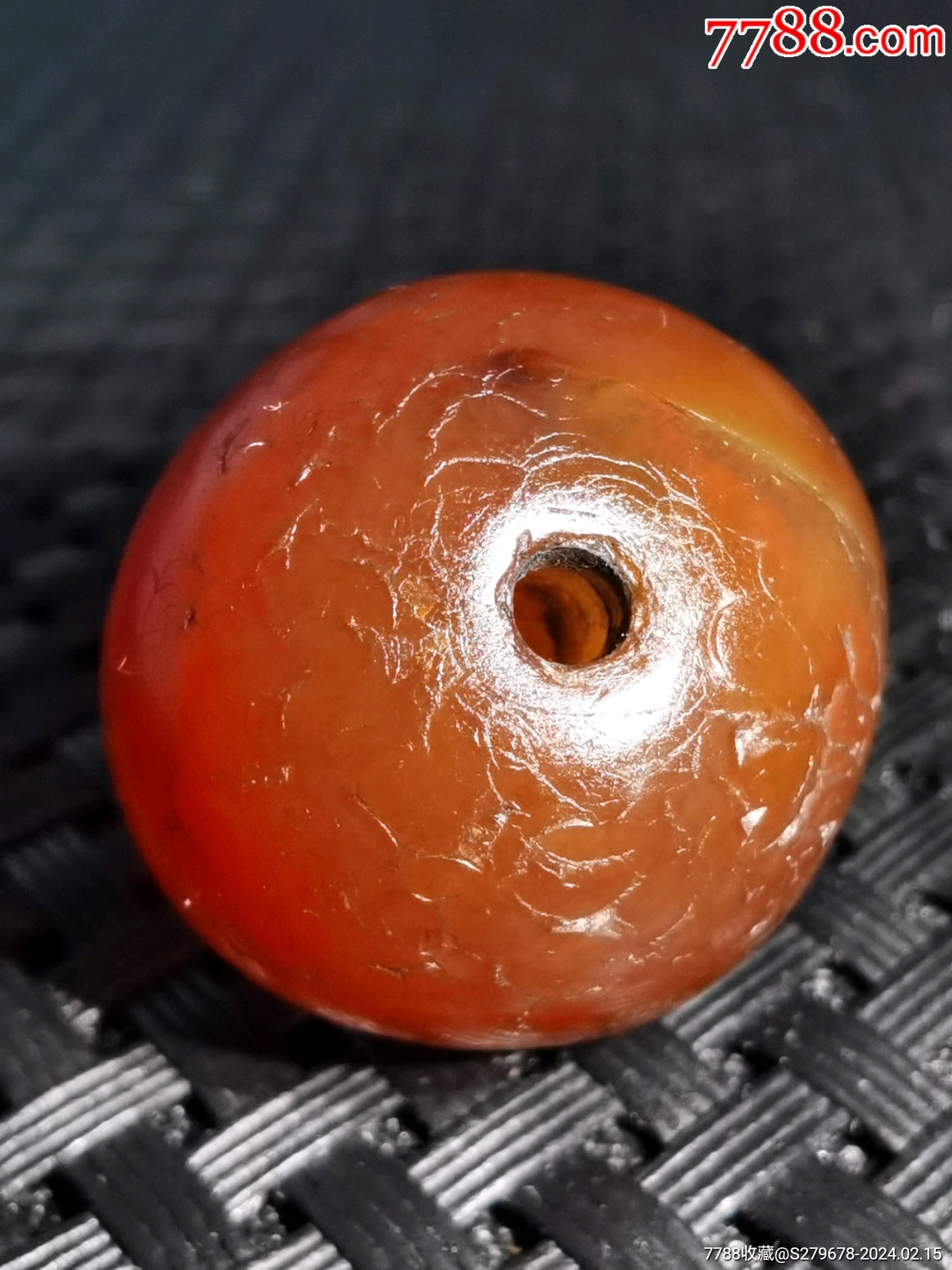 开年放漏酒红玛瑙珠圆珠佩珠20MM_玛瑙_古韵红山【7788收藏__收藏热线】