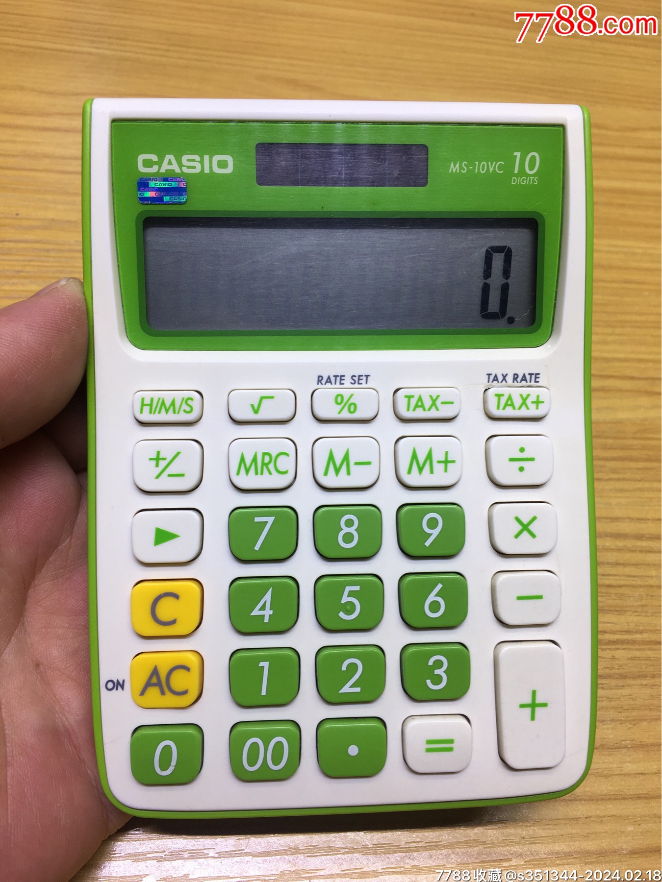 CASIO卡西欧MS-10VC（双重电源）大屏计算机（日本产）_计算器_街角的杂货铺【7788收藏__收藏热线】