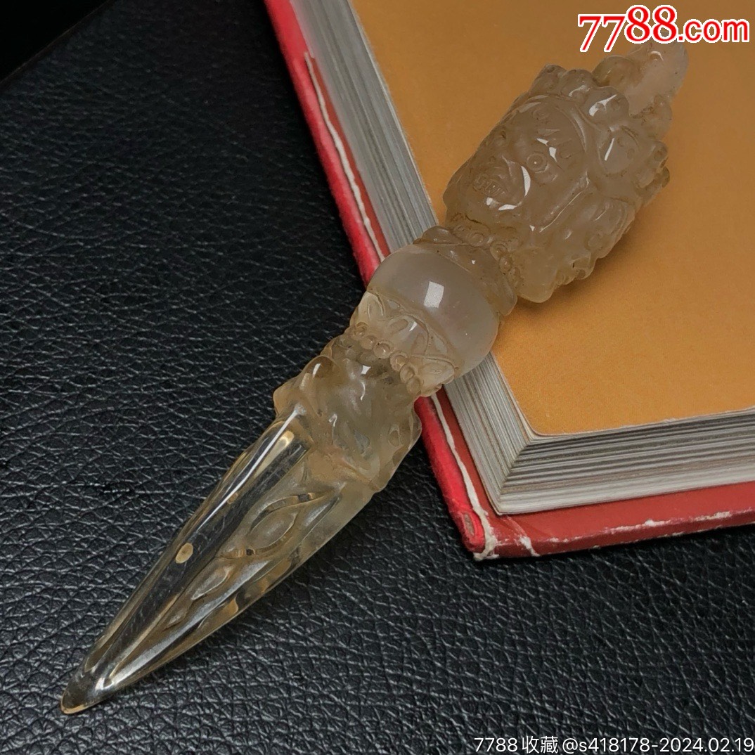 藏区回流老料水晶藏传佛教密宗法器四面金刚杵尺寸：高123毫米、-价格:999元-au36876820- 其它佛/道藏品 -加价-7788收藏 ...