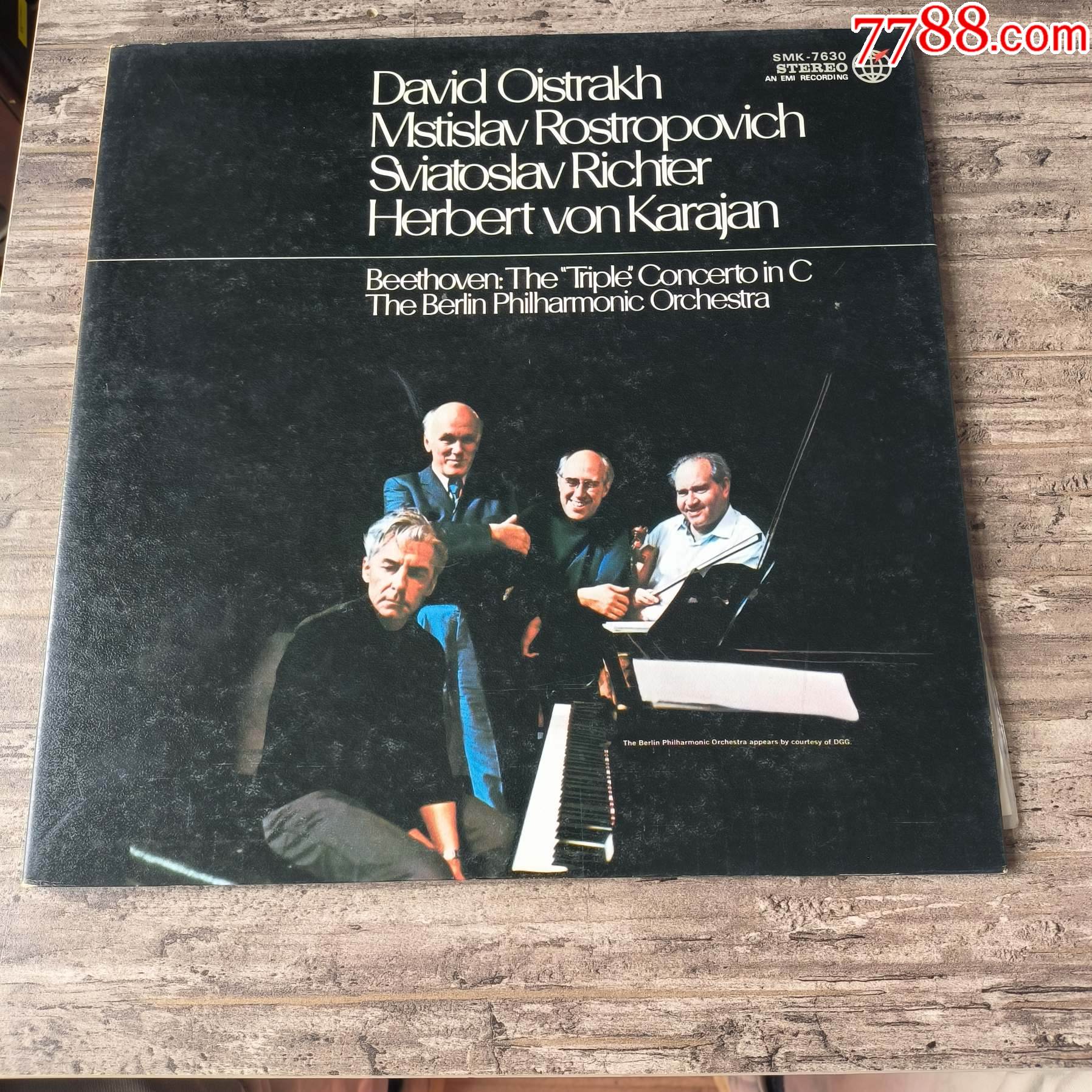 贝多芬-三重协奏曲-里赫特-奥伊斯特拉赫-卡拉扬-黑胶LP-A23-价格:10元-au36991721-老唱片/胶片 -加价-7788收藏__收藏热线