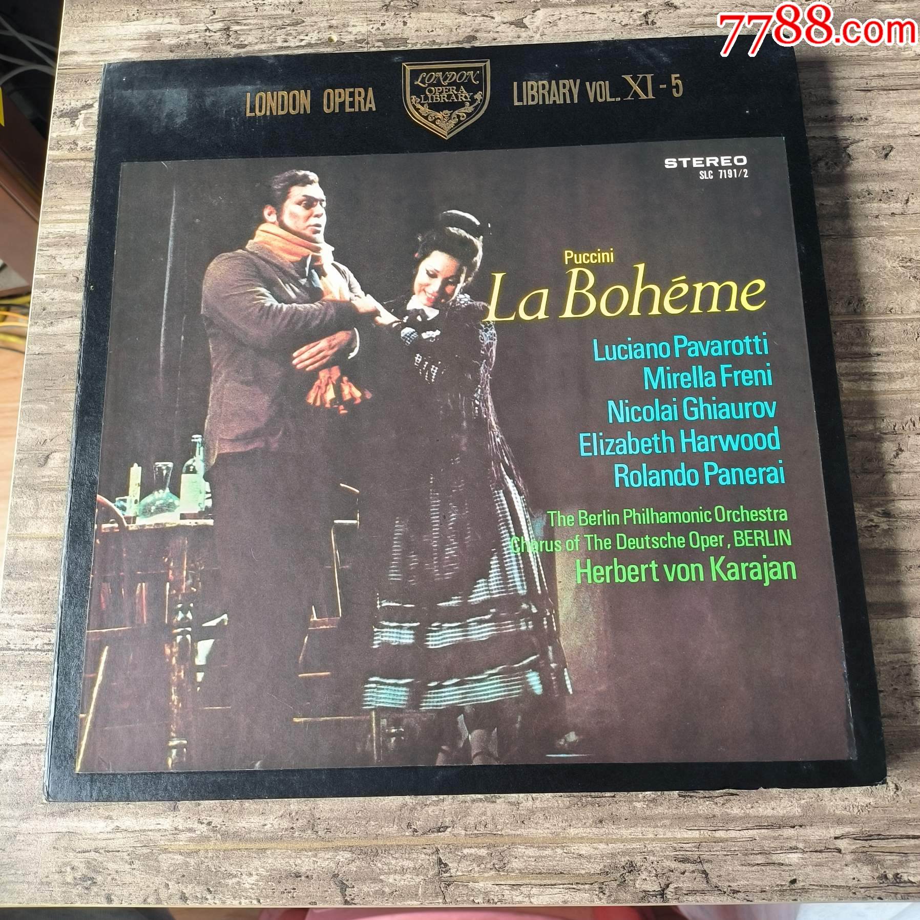 帕瓦罗蒂演唱-普契尼-歌剧-波西米亚人-黑胶2LP-A46-价格:30元-au37132286-老唱片/胶片 -加价-7788收藏__收藏热线