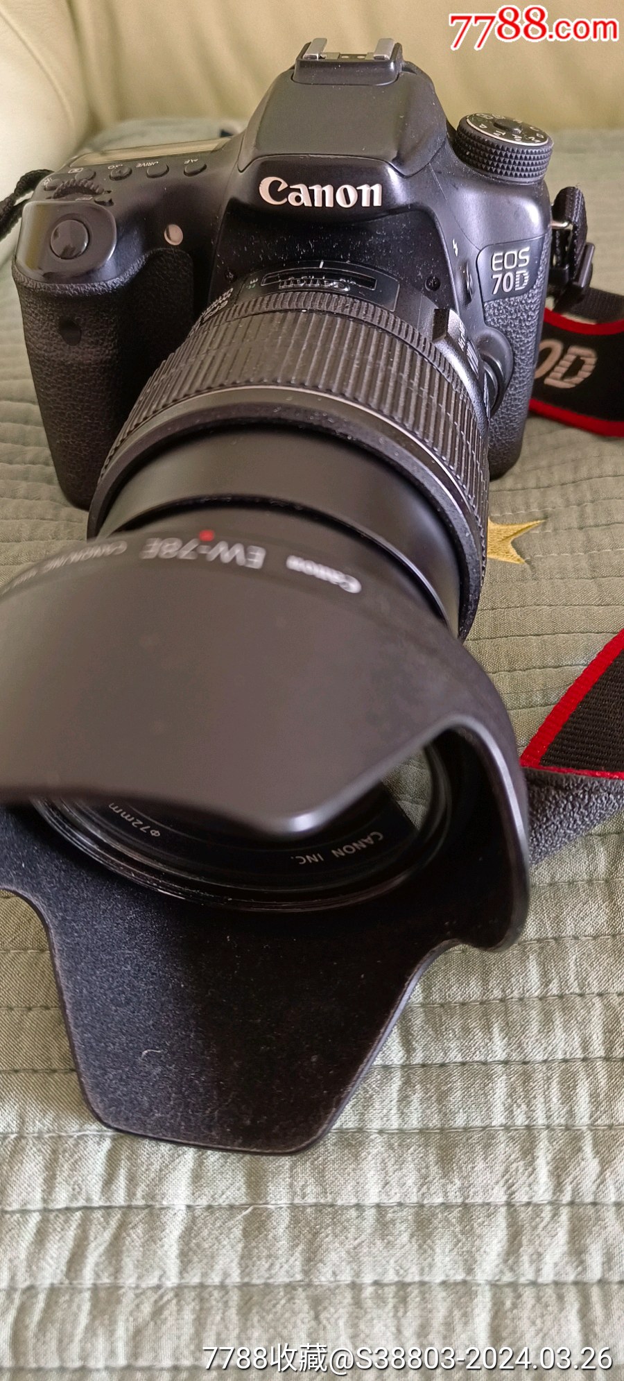 日本佳能牌70D相机十佳能15一85镜头-价格:1元-au37233504-单反相机 -加价-7788收藏__收藏热线