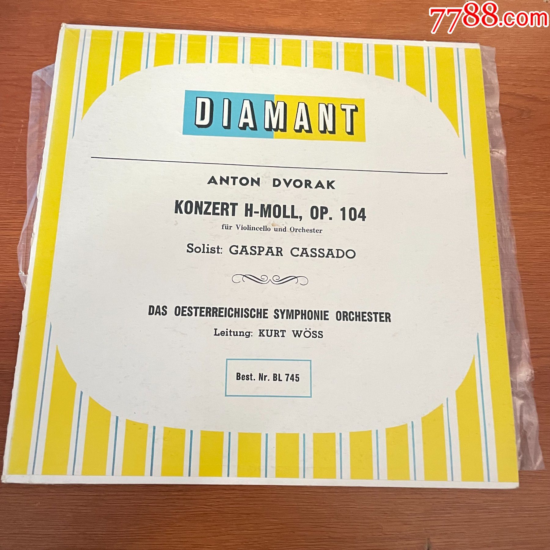 勃拉姆斯小提琴-斯帕尔丁-12寸黑胶LP-A59-外壳开裂-价格:20元-au37546479-老唱片/胶片 -加价-7788收藏__收藏热线