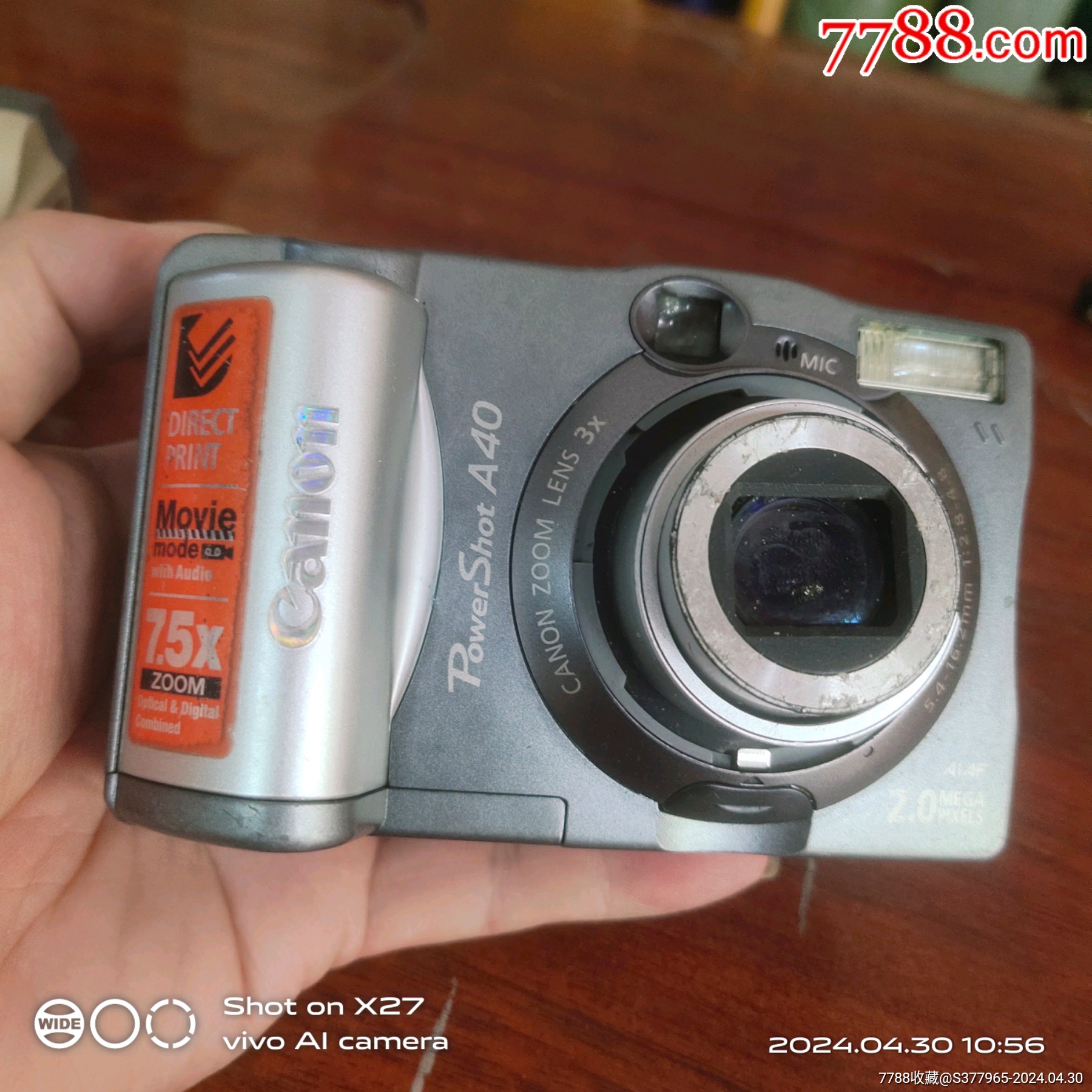 佳能A40数码相机，多单返现8元，请看简介拍_卡片机/数码相机_致敬六十年代收藏馆【7788收藏__收藏热线】