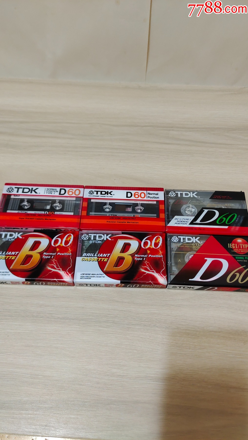 TDK.D60.B60.6盘全新未拆封_磁带/卡带_实事再在【7788收藏__收藏热线】