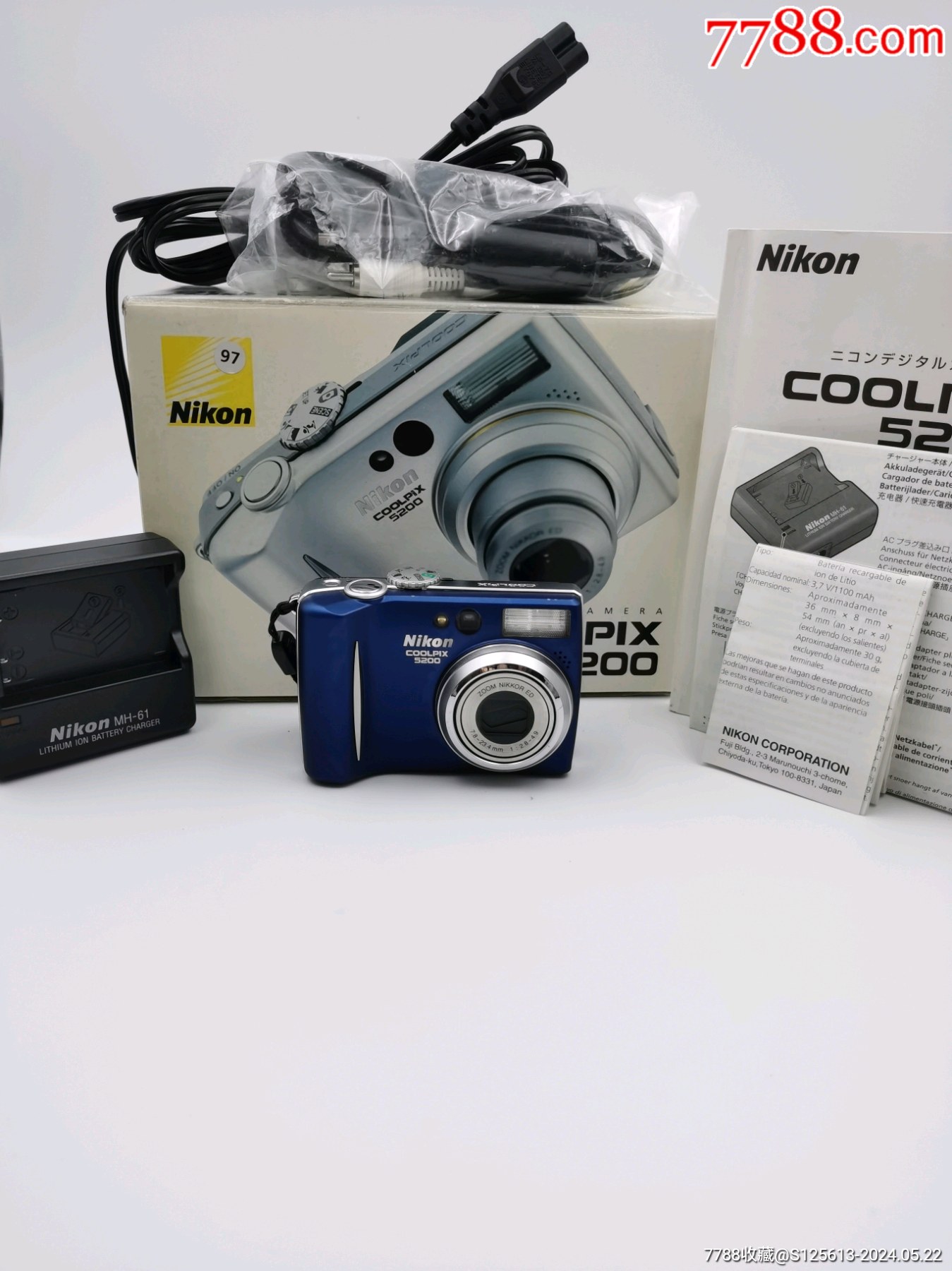 极品成色尼康coolpix-5200，中文菜单复古ccd大全套，功能正常_卡片机/数码相机_以戒为师【7788收藏__收藏热线】