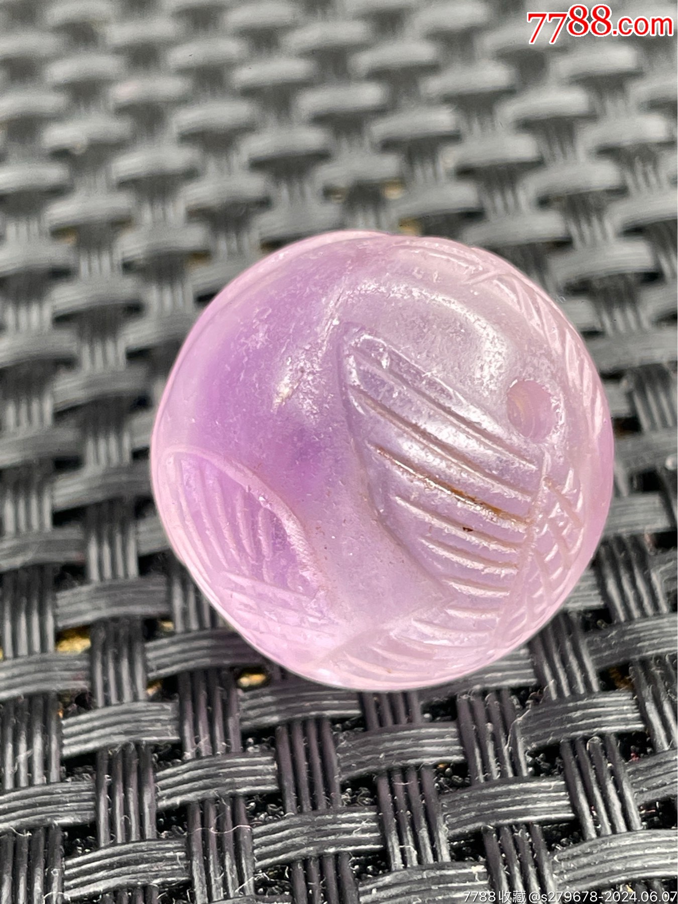 紫水晶圆珠配珠20mm_水晶_图片收藏_回收价格_7788老酒收藏