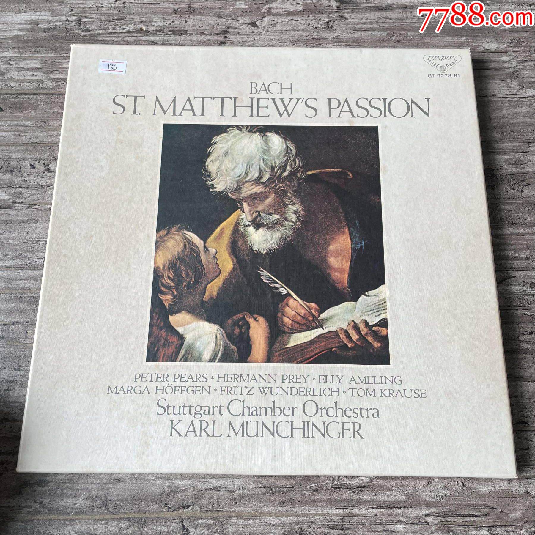 巴赫-马修受难曲-卡尔·明钦格指挥-黑胶4LP-C16__【7788收藏__收藏热线】