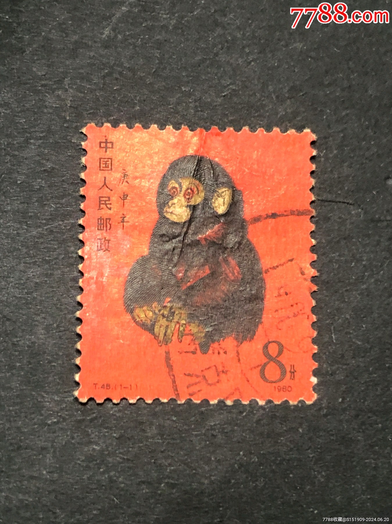 T80猴信销_“T”字邮票_桂枝南国邮社【7788收藏__收藏热线】
