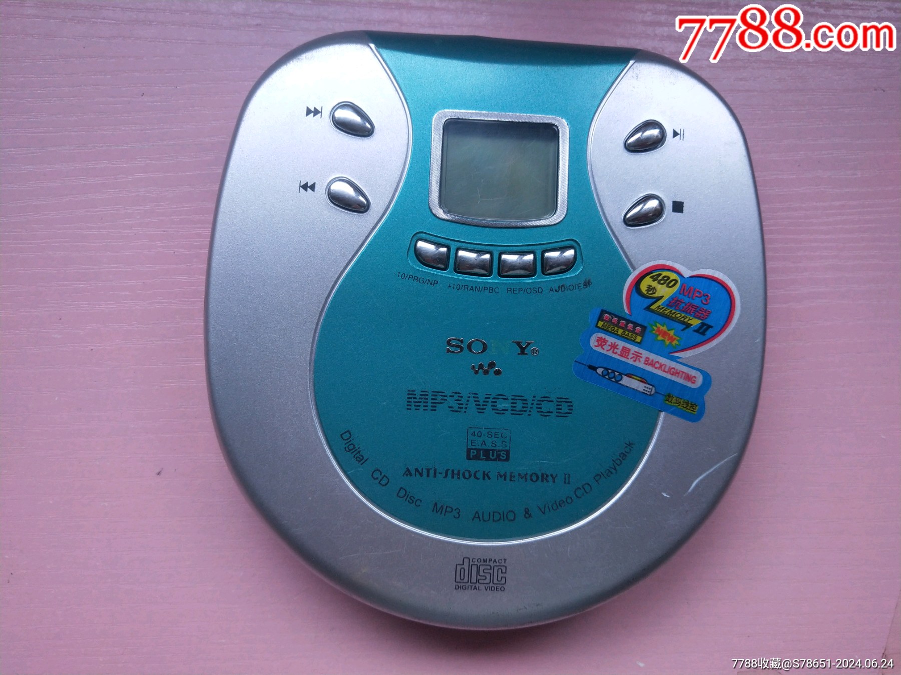 索尼MP3、CD随身听，，编号017，重200克_随身听/mp3_小滕杂货店【7788收藏__收藏热线】