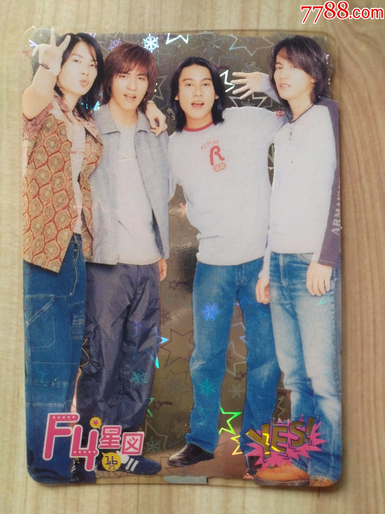 F4明星闪卡（双面闪）-价格:10元-au38207080-食品卡 -加价-7788收藏__收藏热线