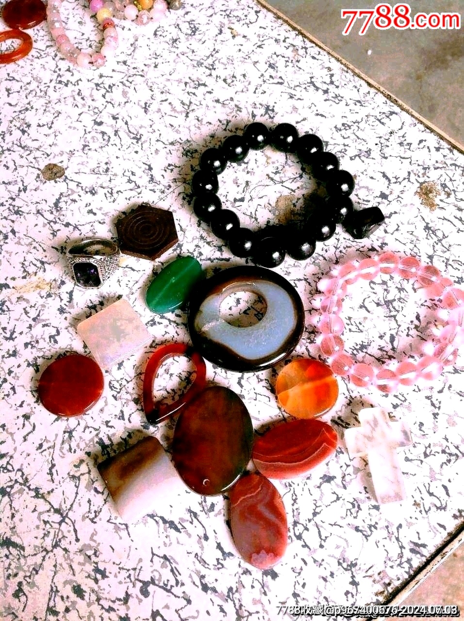 一堆老玉雕件_其他玉石/玉器_老狼藏品【7788收藏__收藏热线】