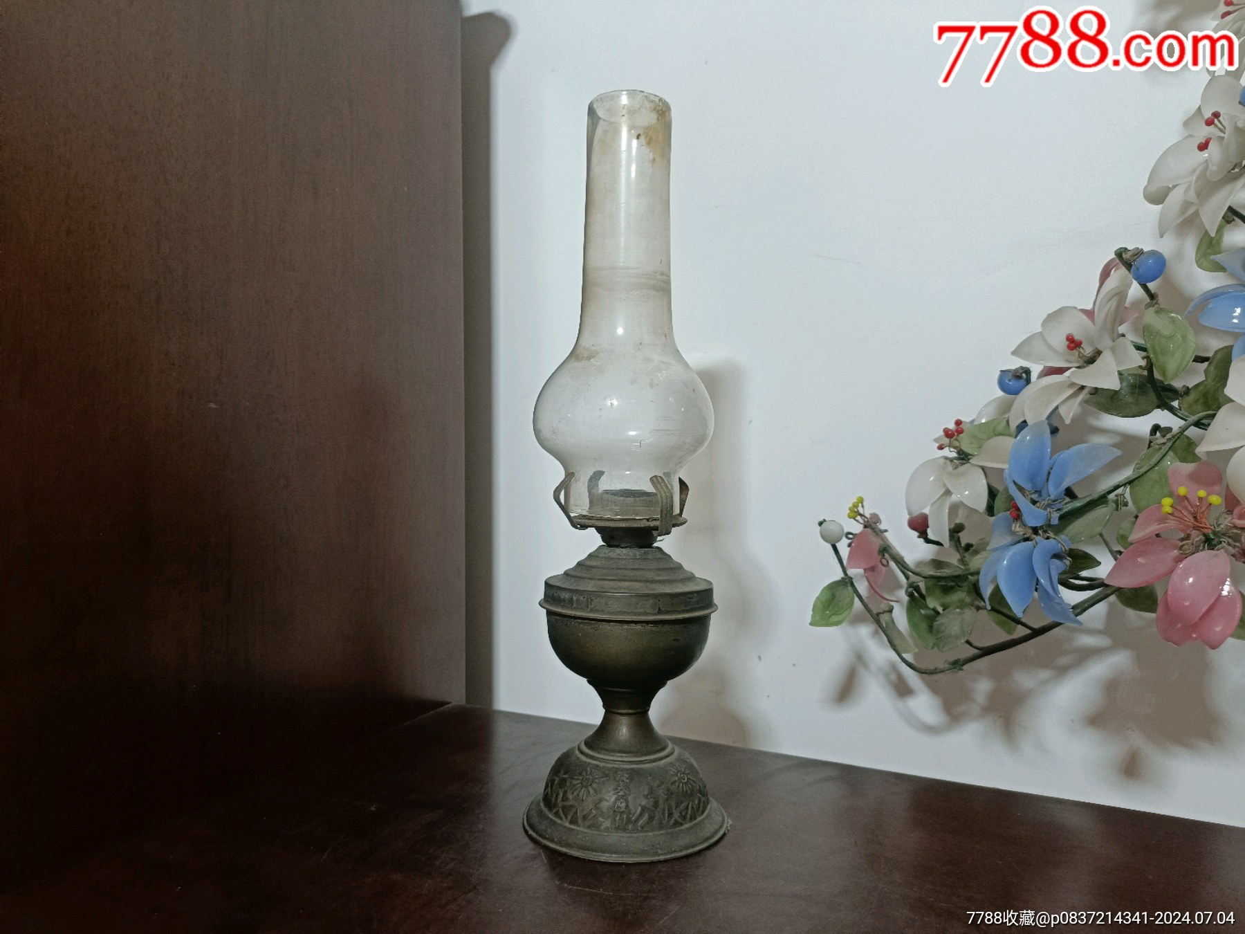 清代纯铜煤油灯__【7788收藏__收藏热线】