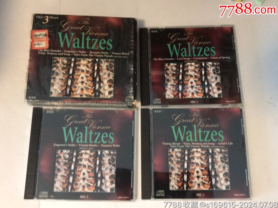 世界著名圆舞曲3CD（外版）-价格:20元-au38320458-音乐CD -加价-7788收藏__收藏热线