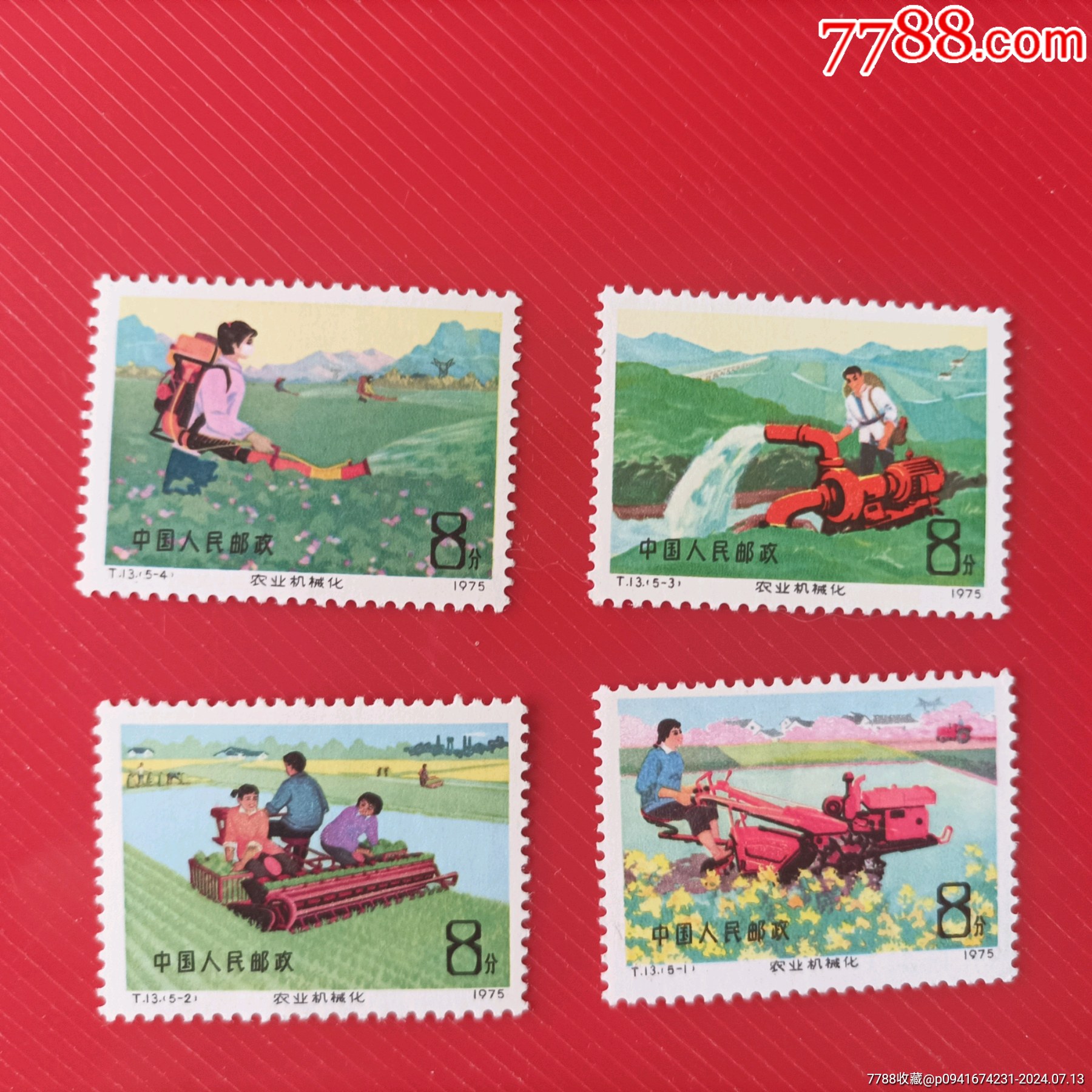 JT新票10枚合拍（T13为新票5～1，2，3，4）_“T”字邮票_建忠商贸【7788收藏__收藏热线】