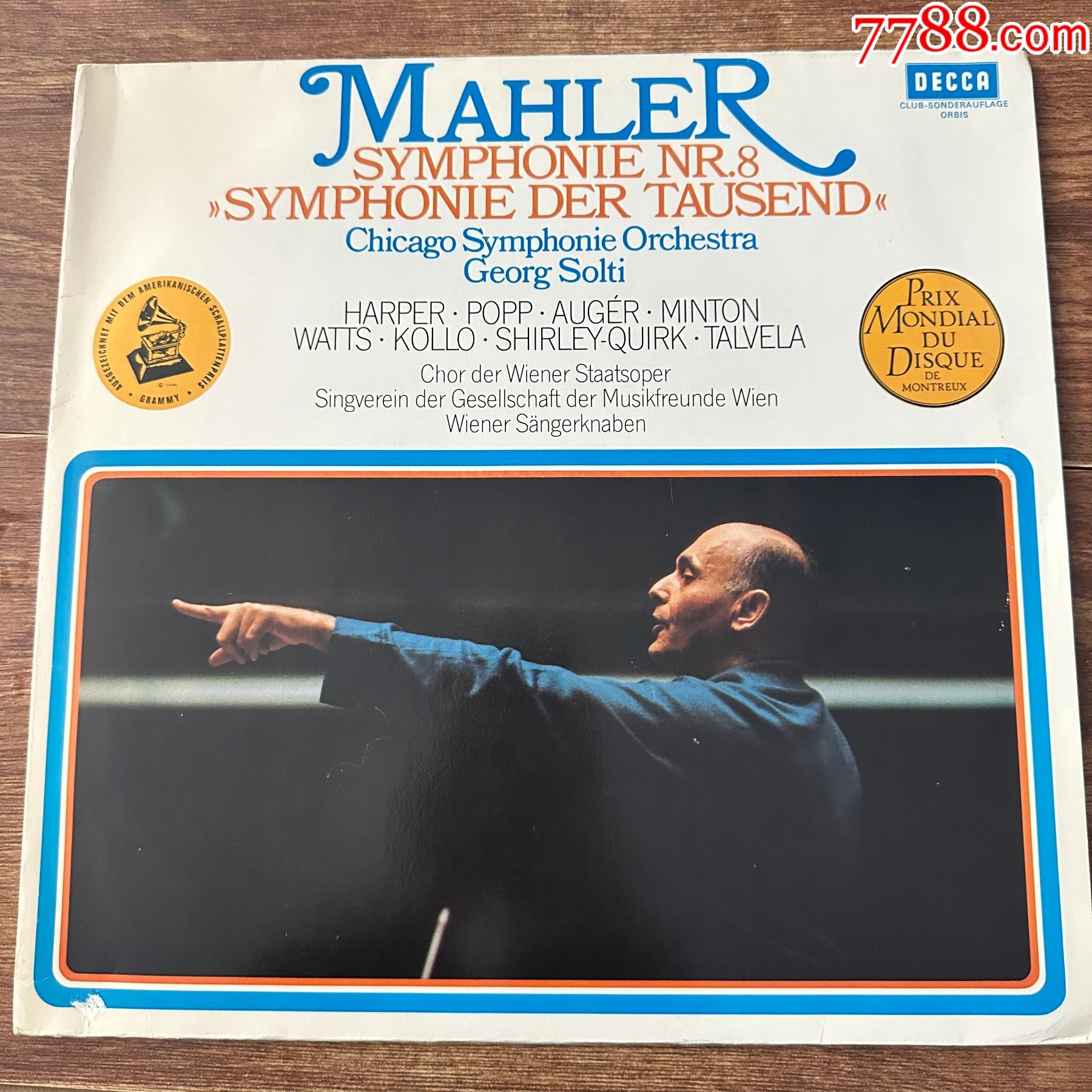 马勒-第8交响曲-索尔蒂指挥-12寸黑胶2LP-A82__【7788收藏__收藏热线】