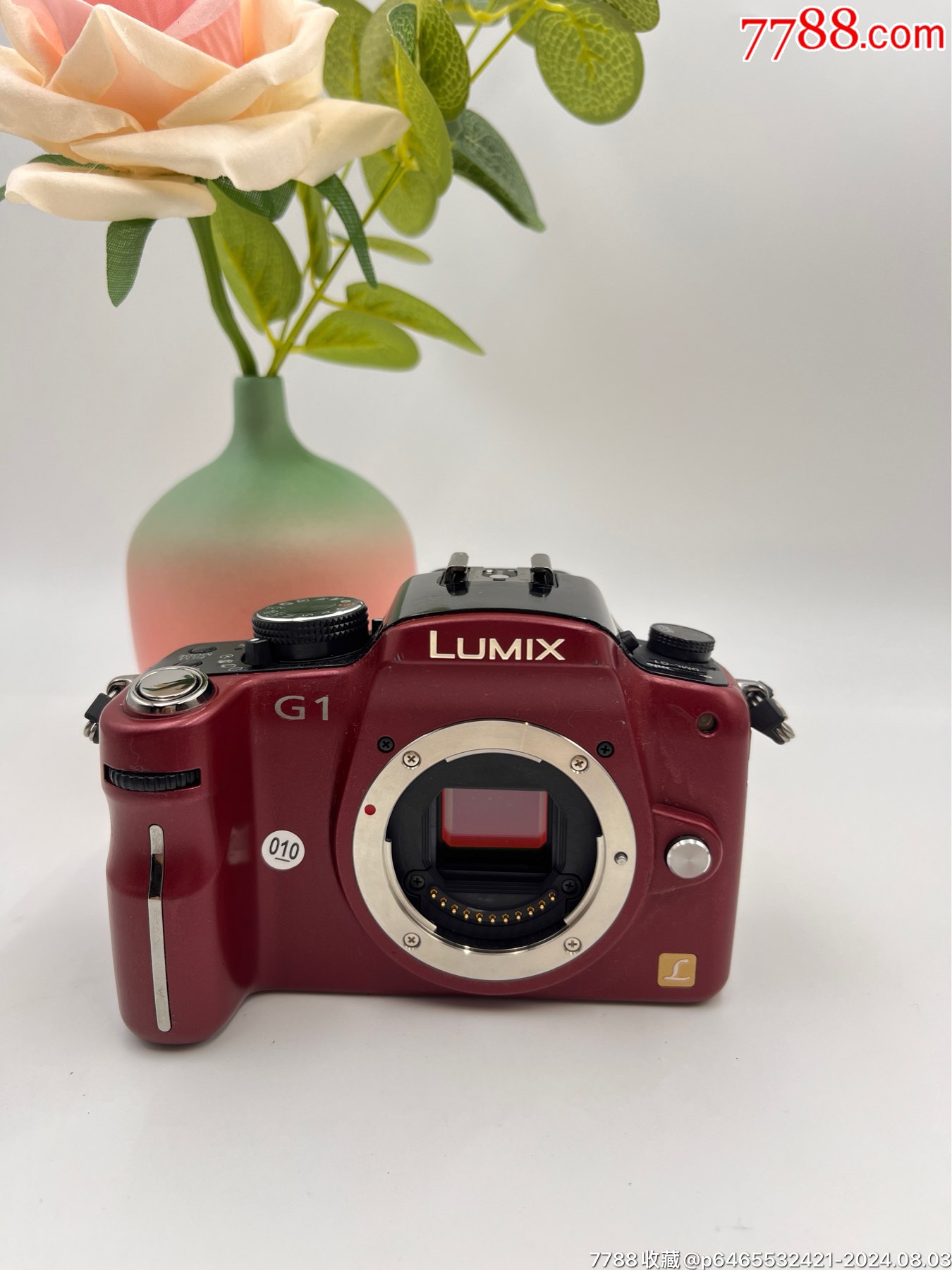 红色松下-G1翻转屏数码单反机身，功能正常_卡片机/数码相机_以戒为师【7788收藏__收藏热线】