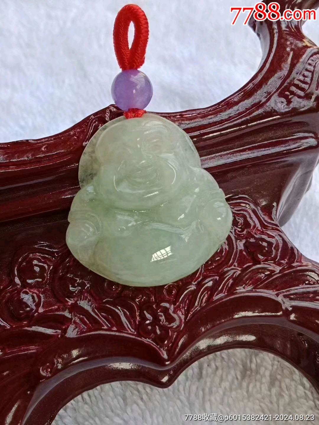 86203-6翡翠弥勒佛挂件（送证书）-价格:70元-au38776731-翡翠/缅甸玉 -加价-7788收藏__收藏热线