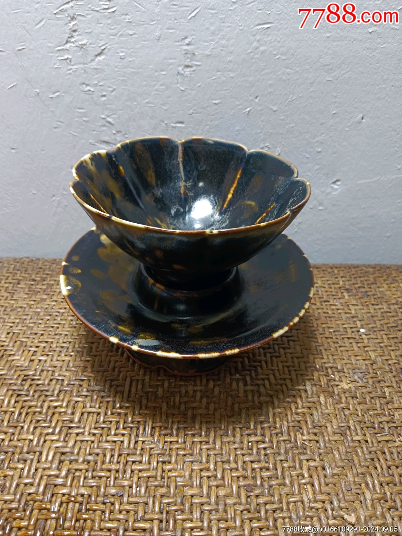 老窑盏托一套_黑瓷/酱釉瓷_聚缘小铺【7788收藏__收藏热线】