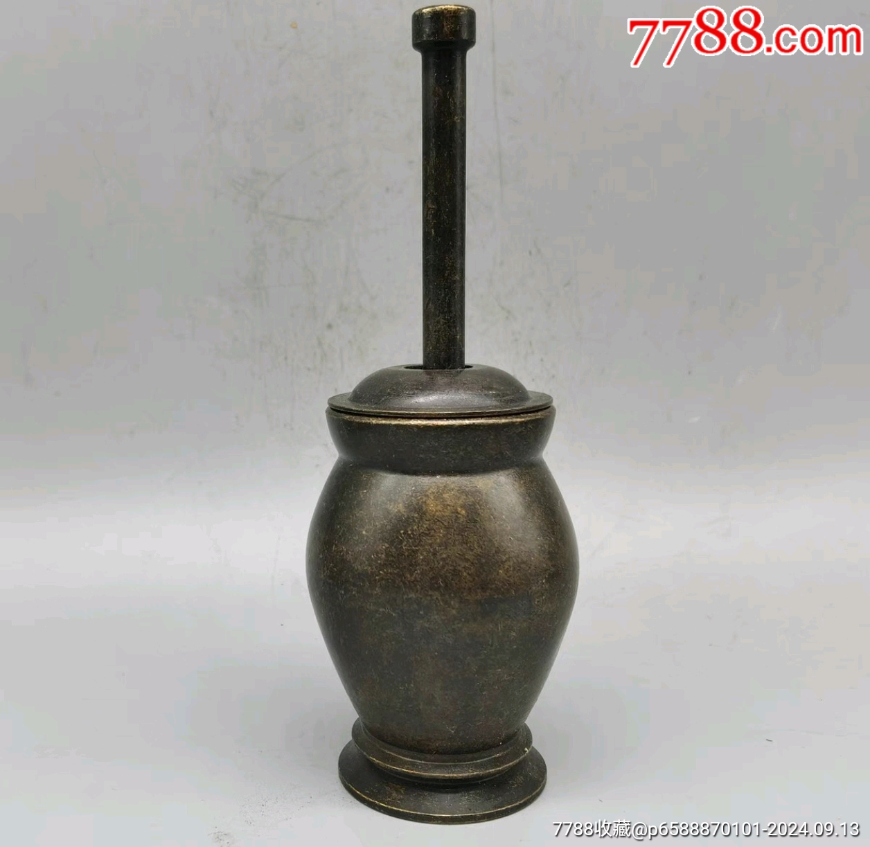 纯铜捣药罐捣药杵药房药店铜器摆件装饰品_旧铜器_兰馨堂古玩收藏艺术【7788收藏__收藏热线】
